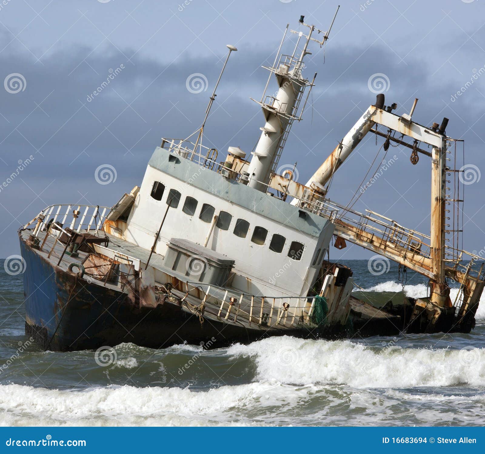 Shipwreck - Skeleton Coast - Namibia Stock Photo - Image of atlantic ...