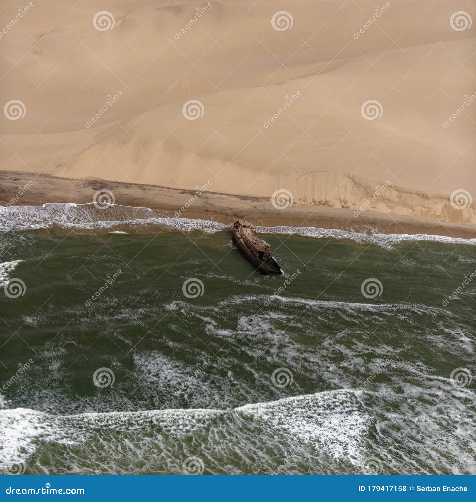 Shipwreck on Skeleton Coast, Namibia Stock Photo - Image of namibia ...