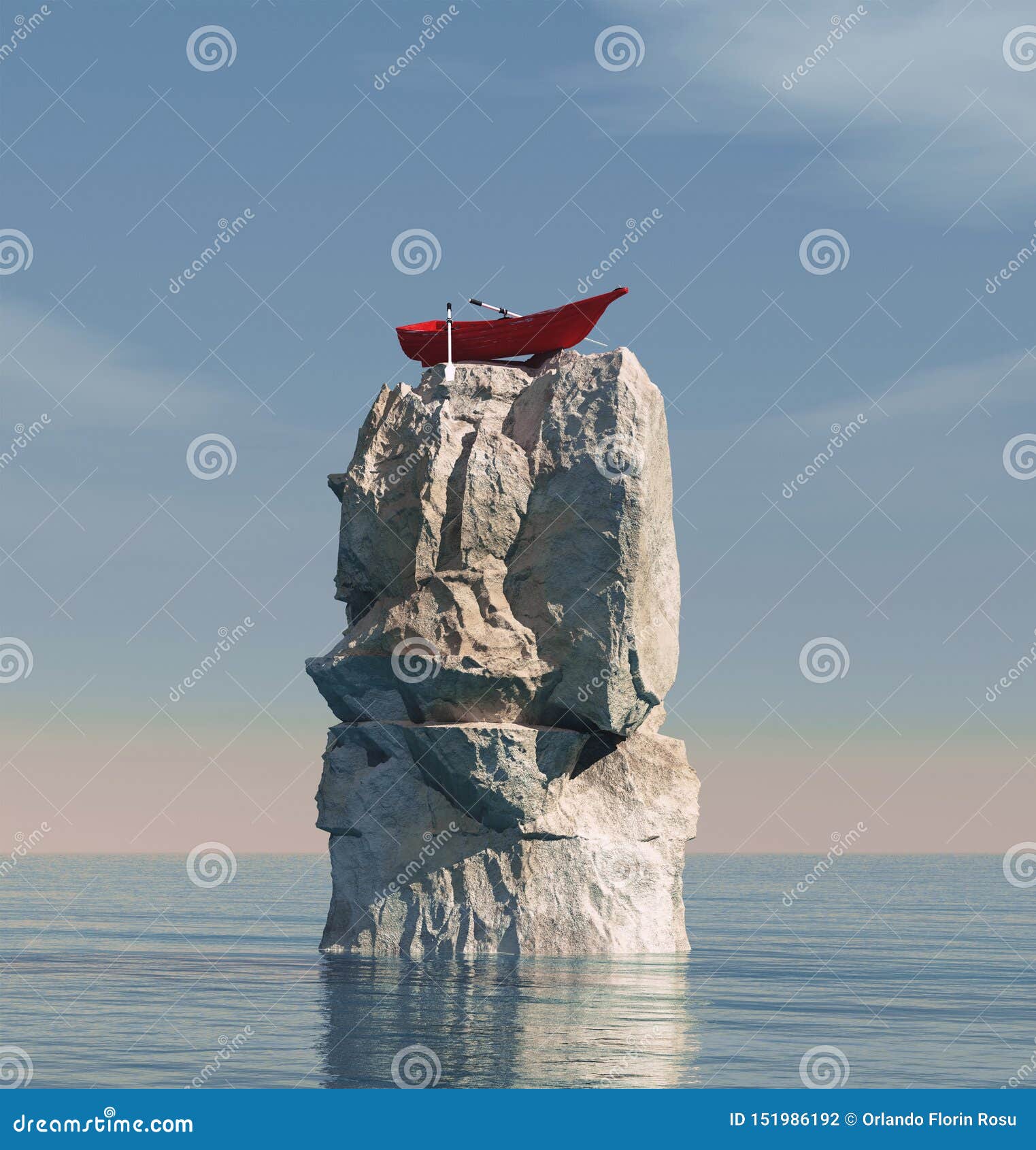 Shipwrecked on the rock stock illustration. Illustration of shipwrecked ...