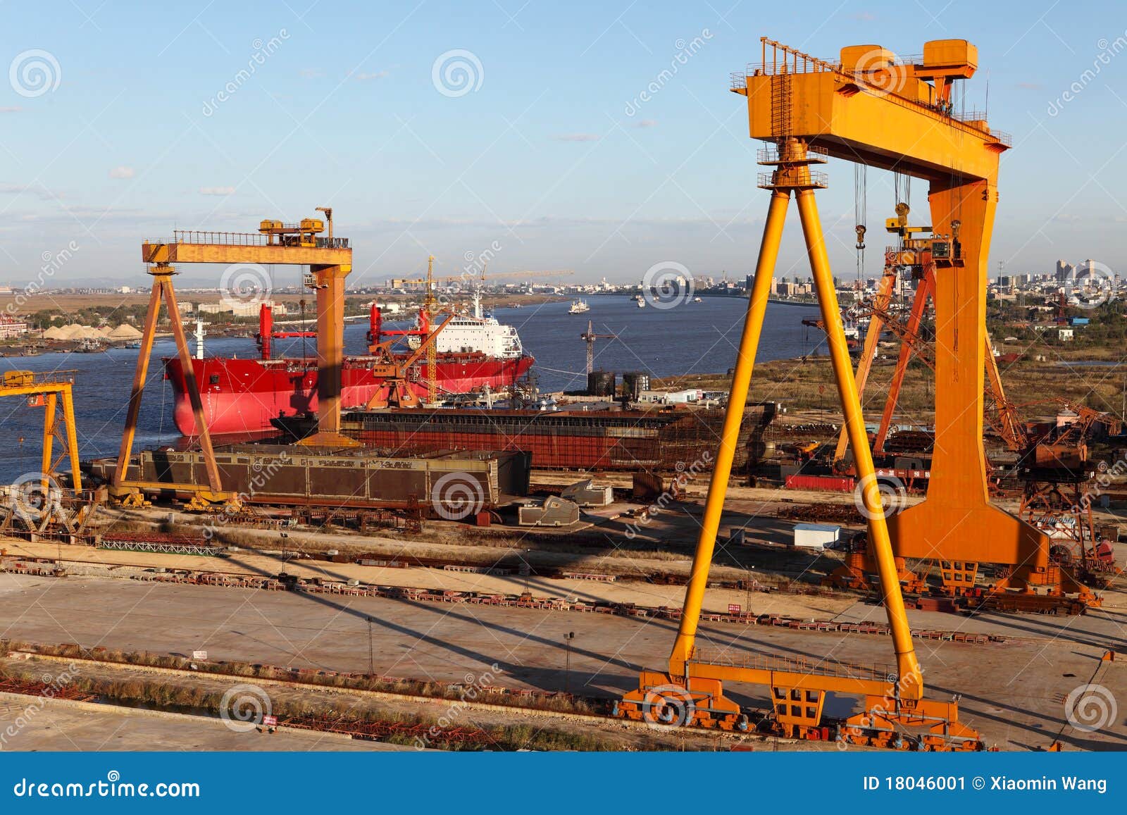 Shipyard stock image. Image of harbor, nautical, huge - 18046001