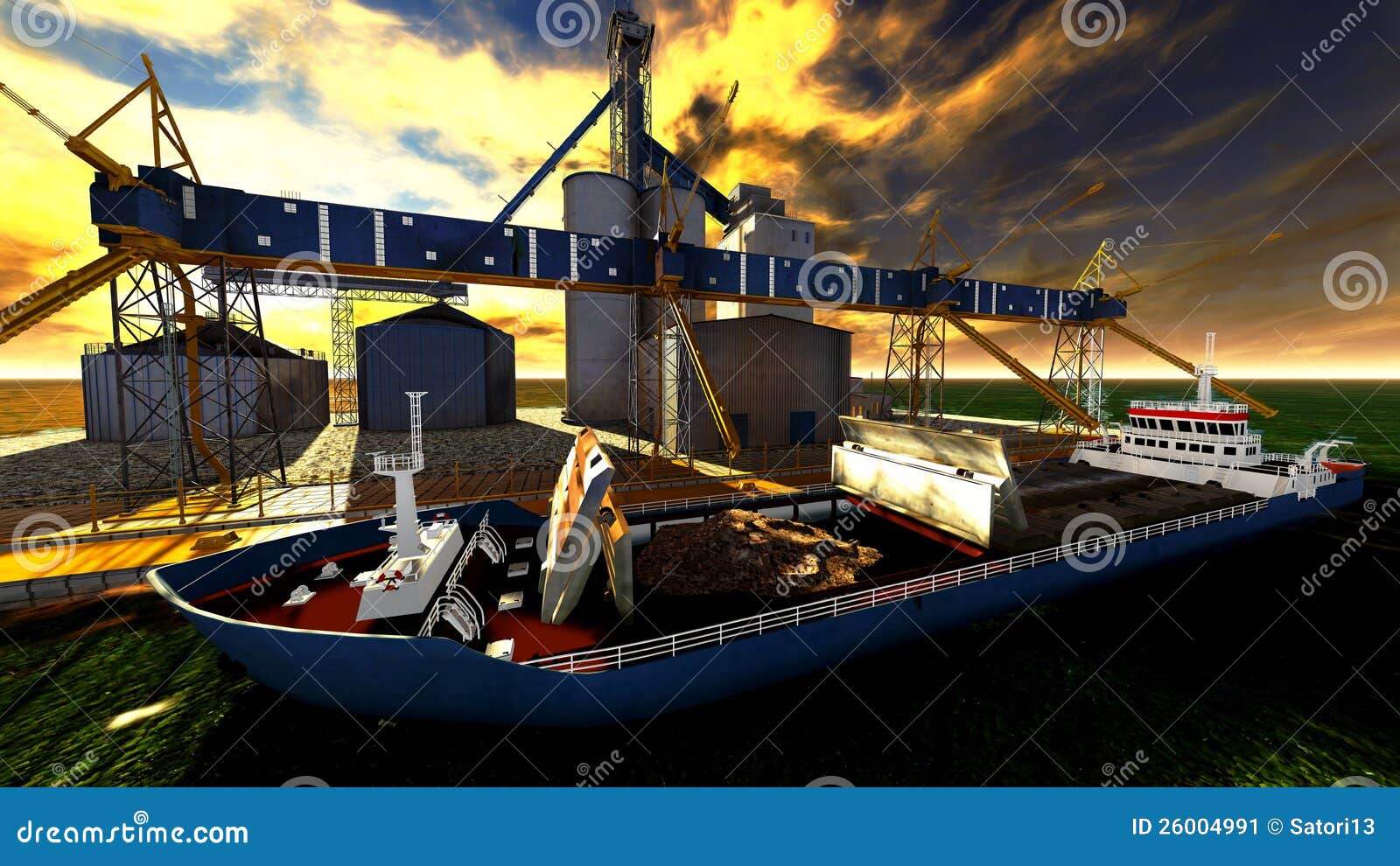 Shipyard Stock Image | CartoonDealer.com #26004991