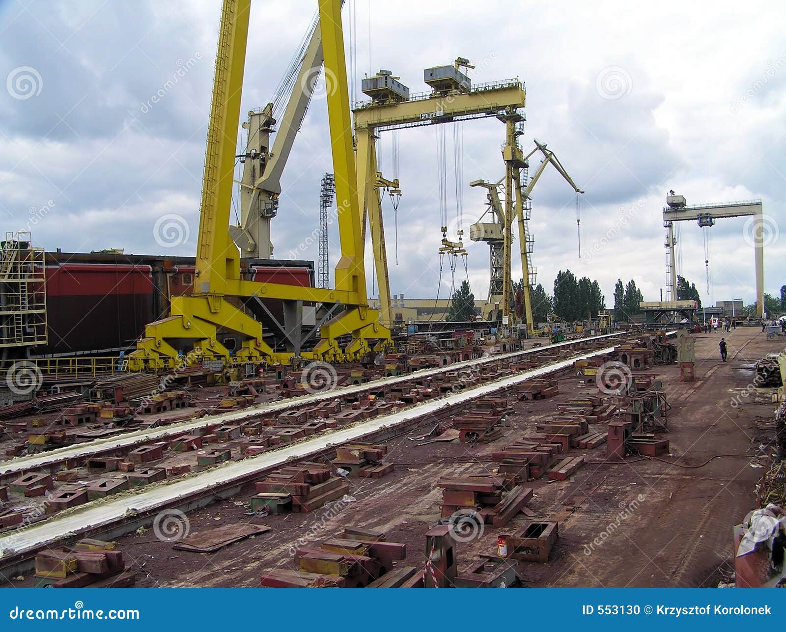 Shipyard stock photo. Image of hull, machine, parts, ships - 553130