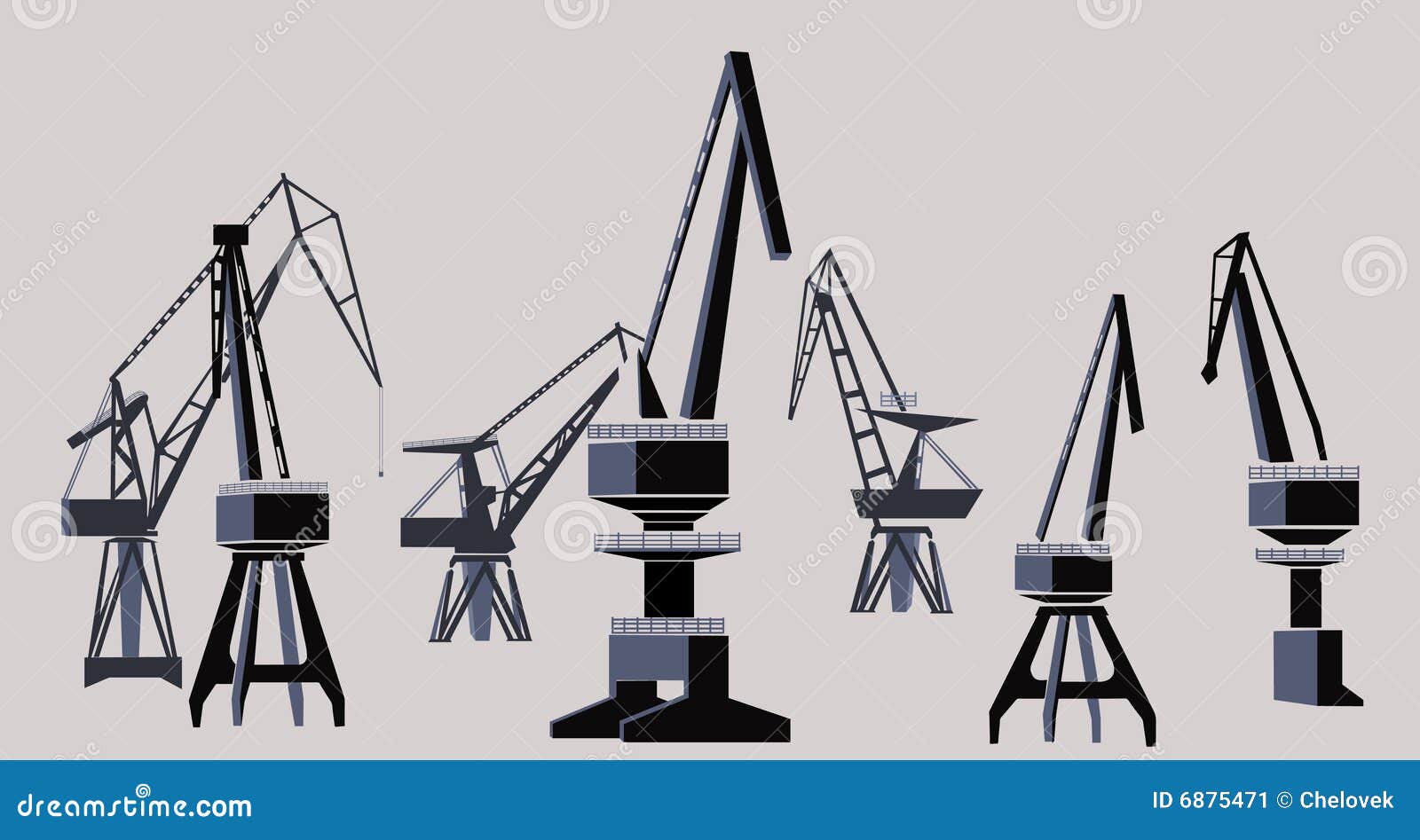 Shipyard stock vector. Illustration of scene, industry - 6875471