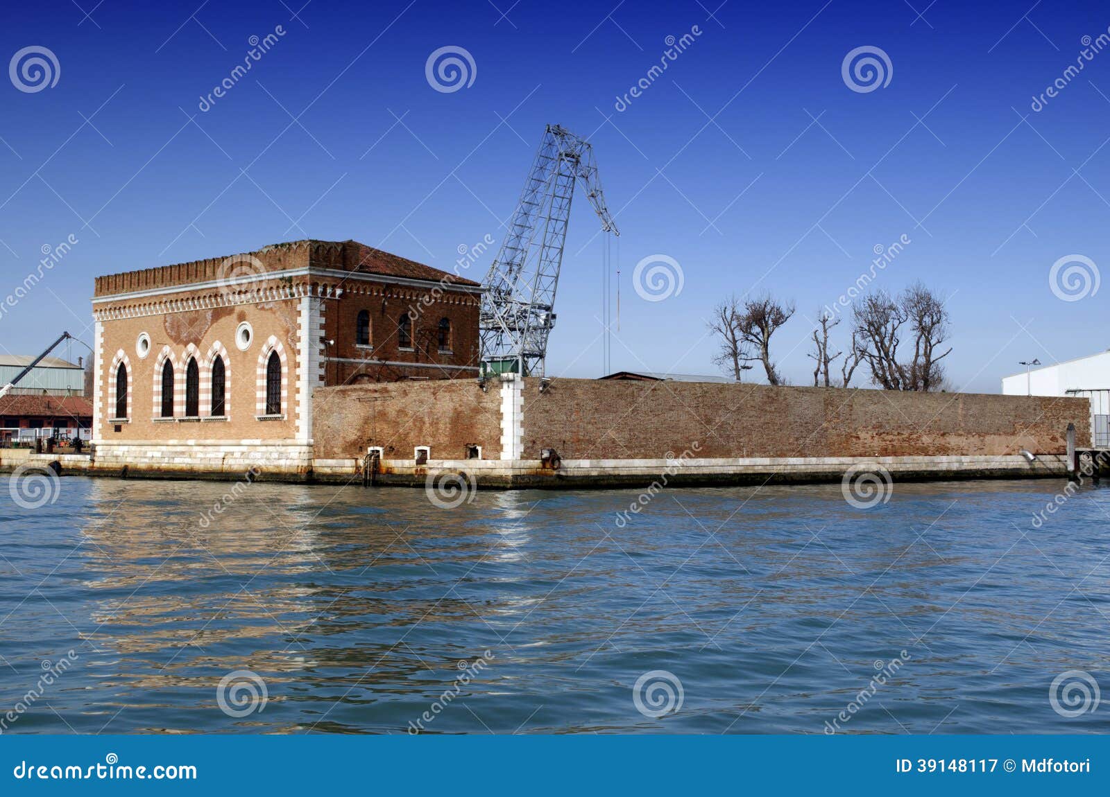 Shipyard Building in Venice Stock Image - Image of exterior, canal ...