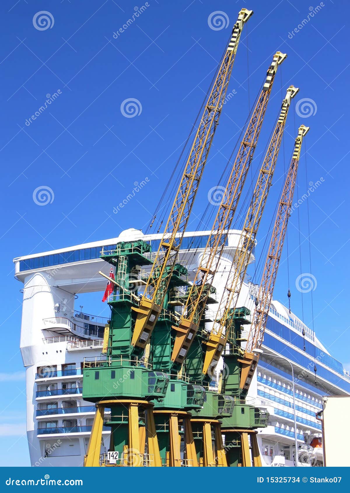 Big Shipyard Cranes Stock Photography | CartoonDealer.com #40808132