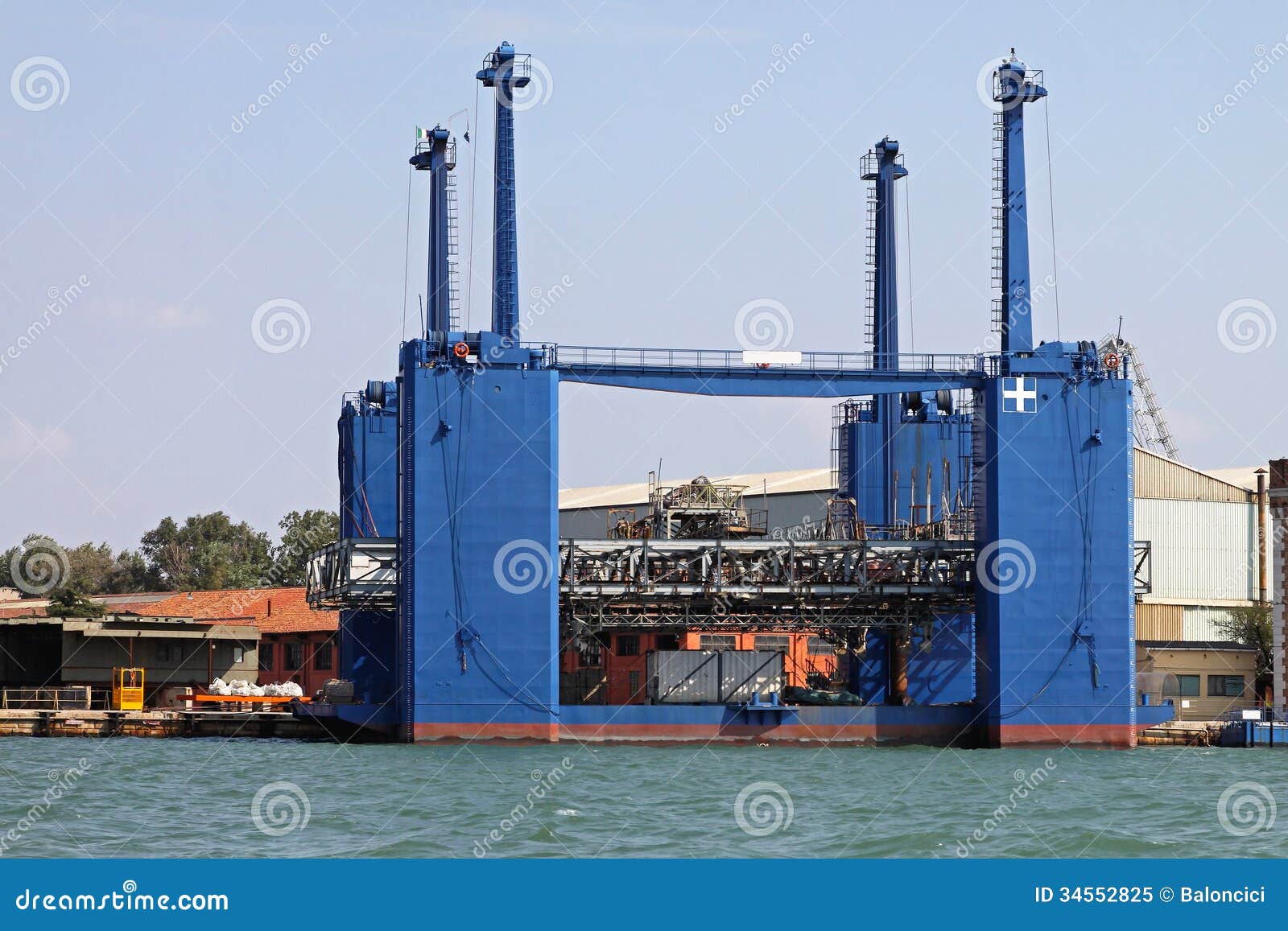 Shipyard Dock Platform Stock Image | CartoonDealer.com #34552825