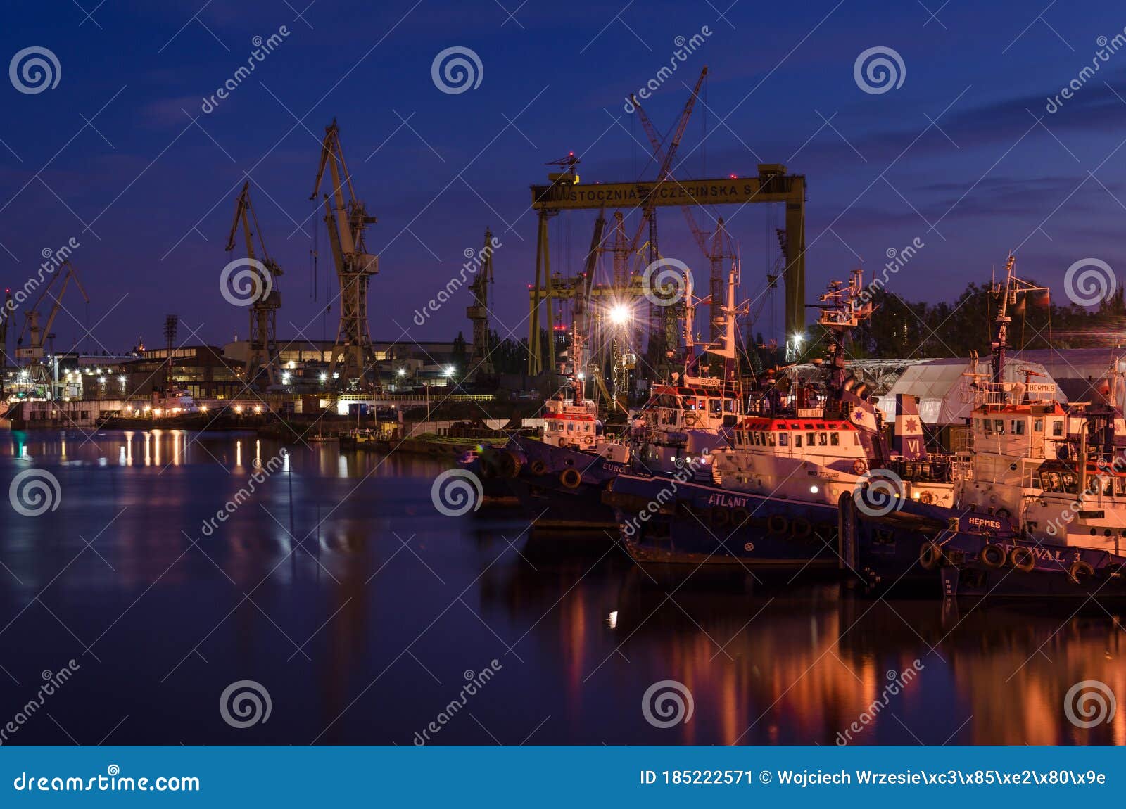 SHIPYARD editorial photo. Image of capital, gantry, maritime - 185222571