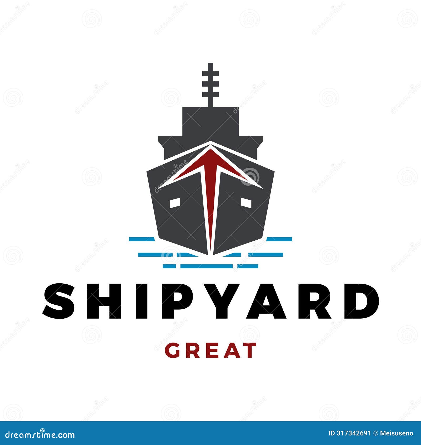 Set Of Shipyard Icon Logo Design Template Vector Illustration ...