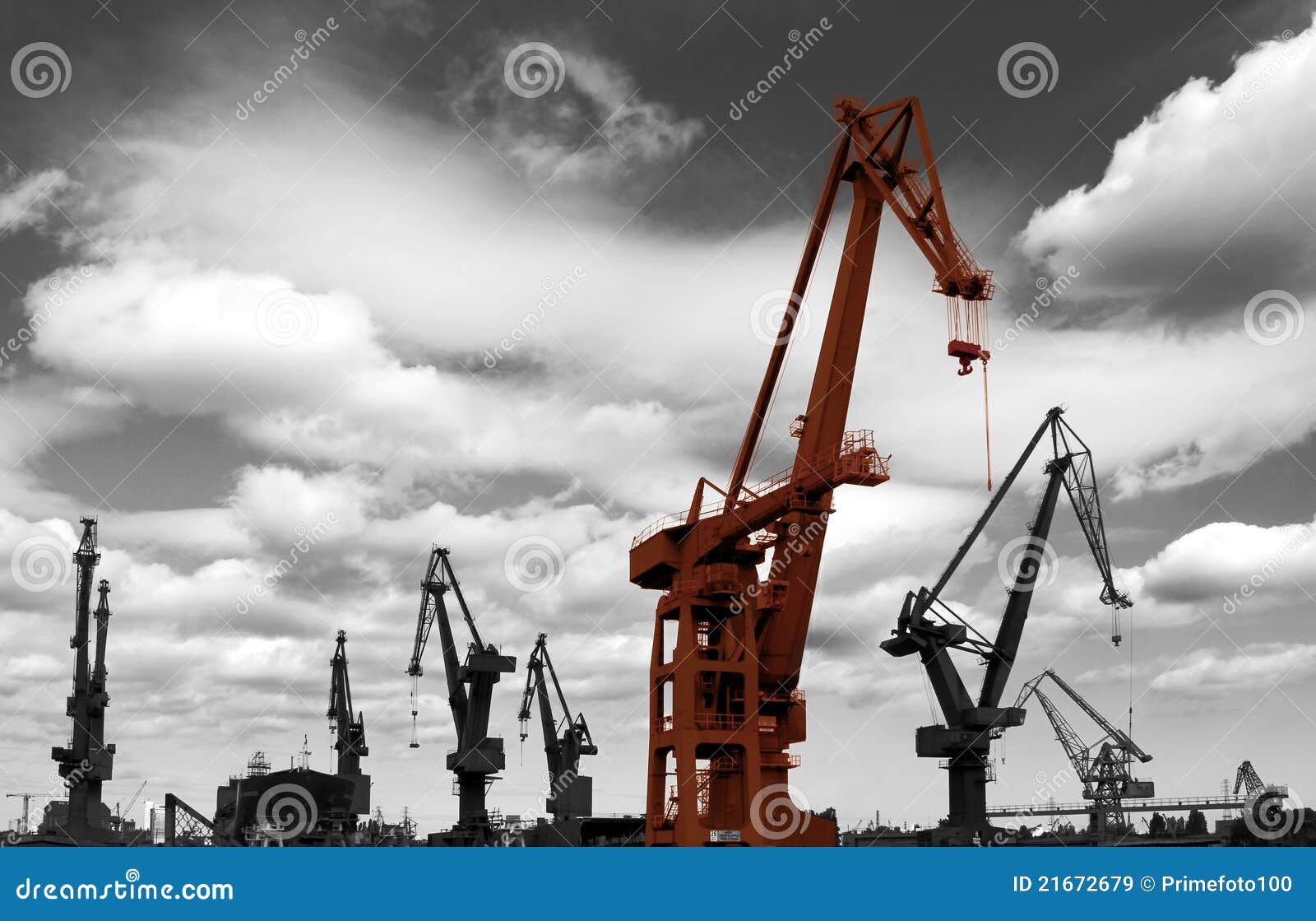 Shipyard Industry in Gdansk Stock Image - Image of bulk, poland: 21672679