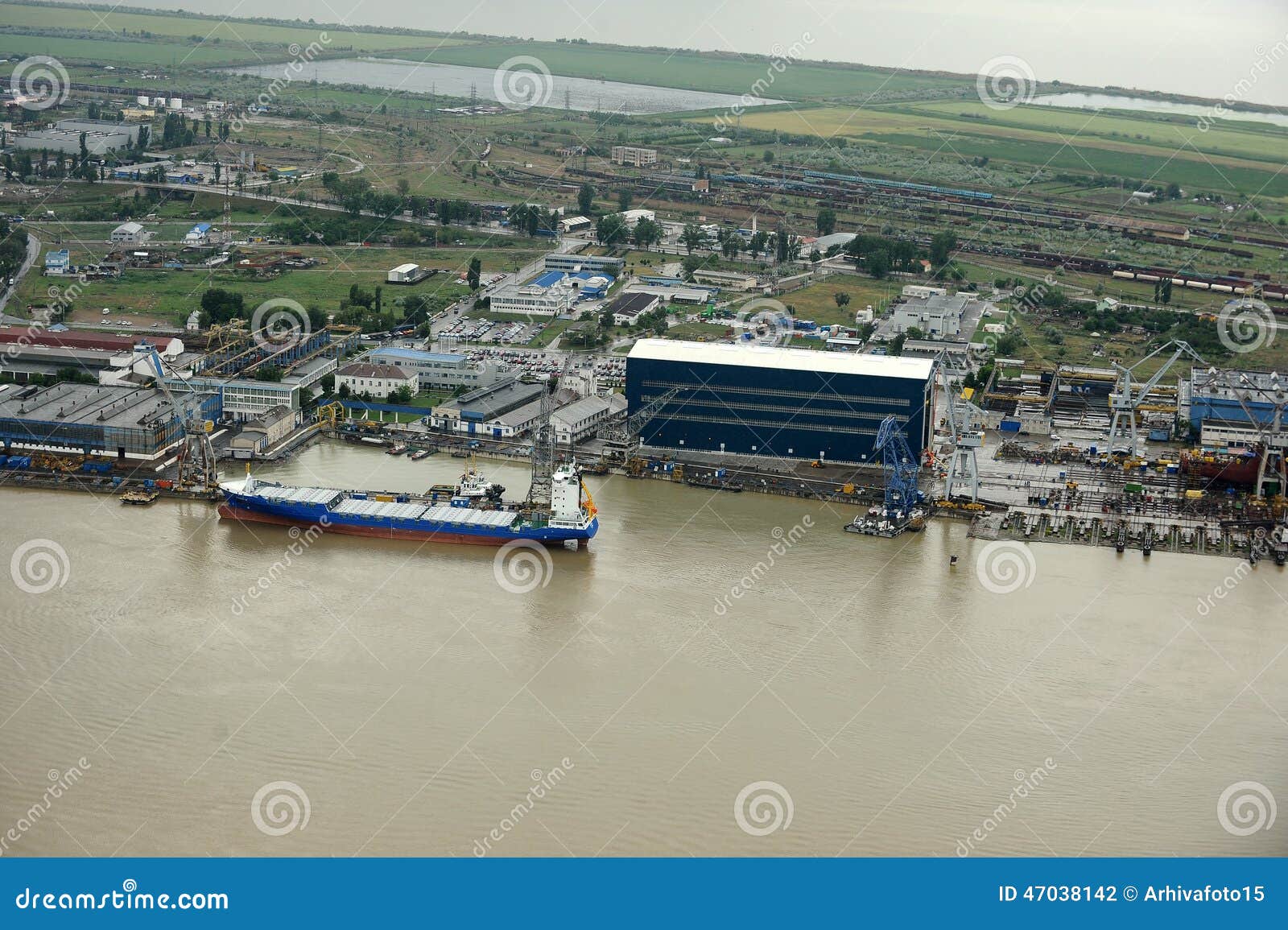 Shipyard editorial photography. Image of goods, barge - 47038142