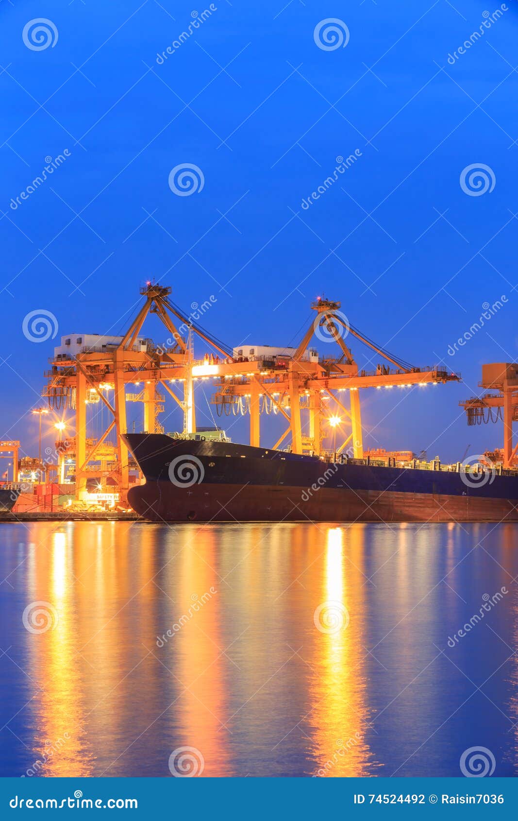 Shipyard Of The Port Of Haydarpasha With Cranes And Loaded Container ...