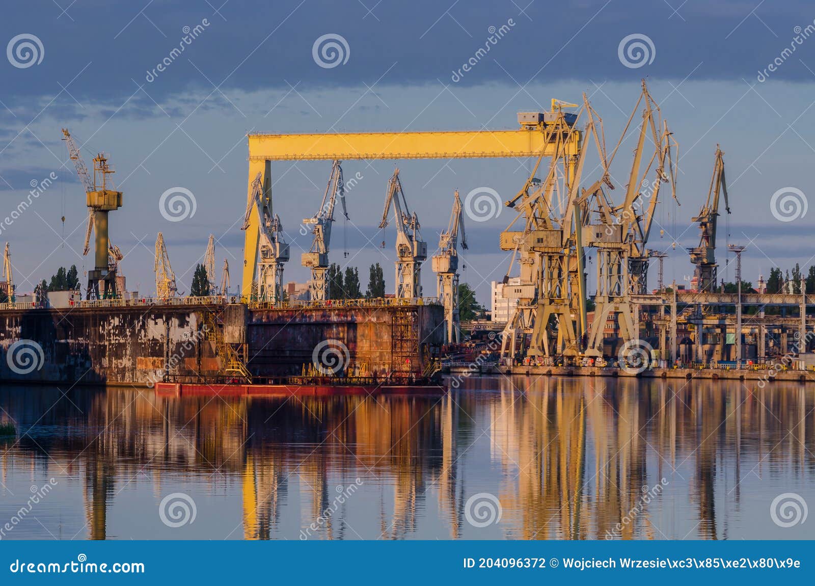 SHIPYARD stock photo. Image of factory, corporation - 204096372