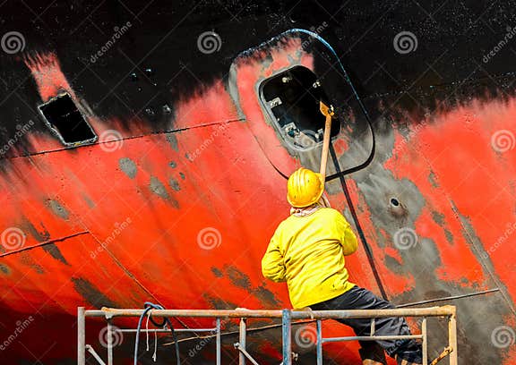 Shipyard worker stock image. Image of nautical, level - 28675685