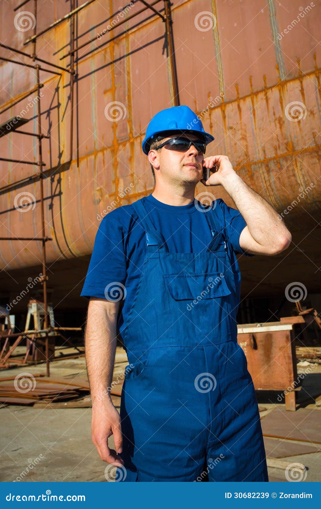 Shipyard workers stock image. Image of building, industry - 30682239
