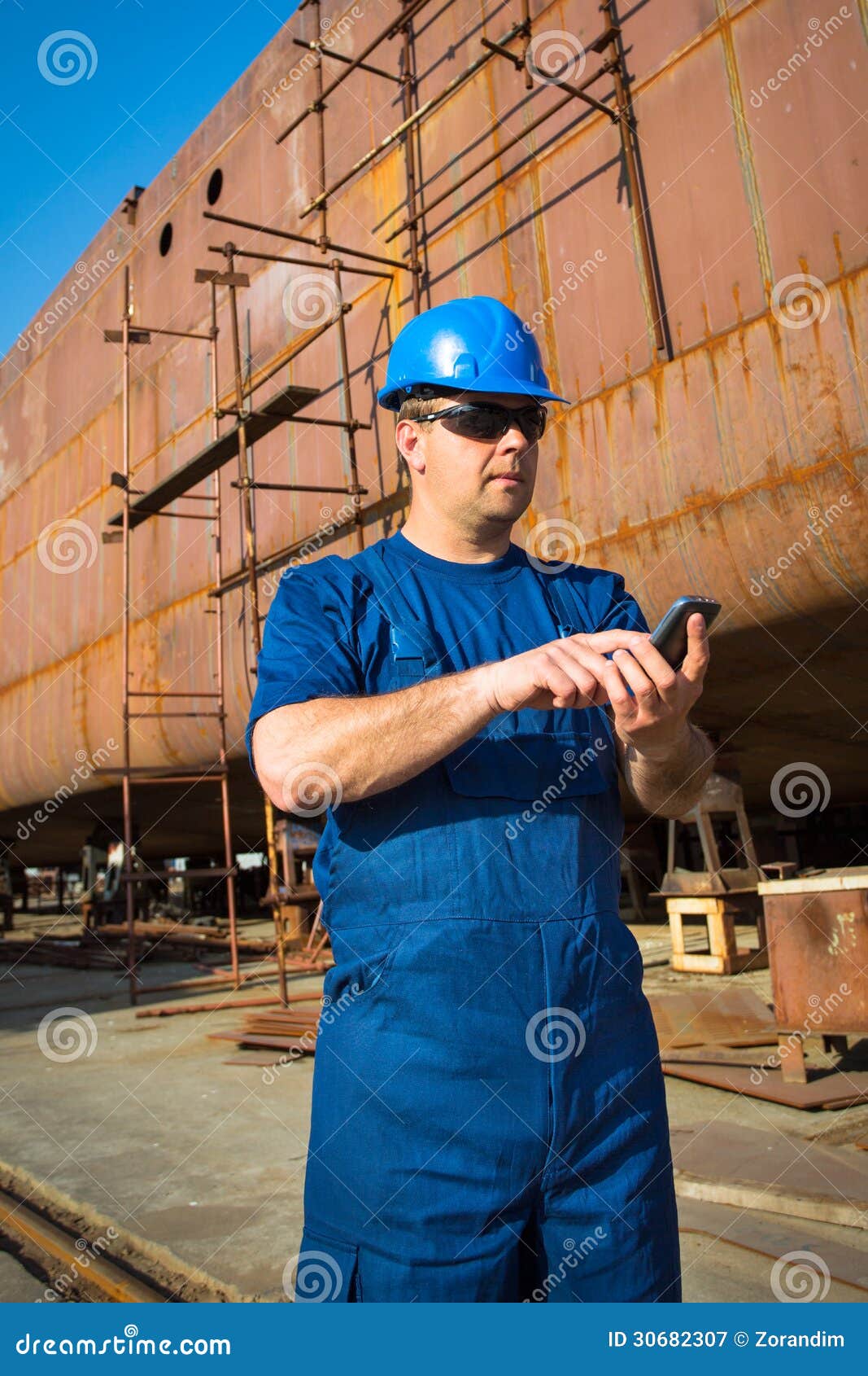 Shipyard workers stock image. Image of folder, isolators - 30682307