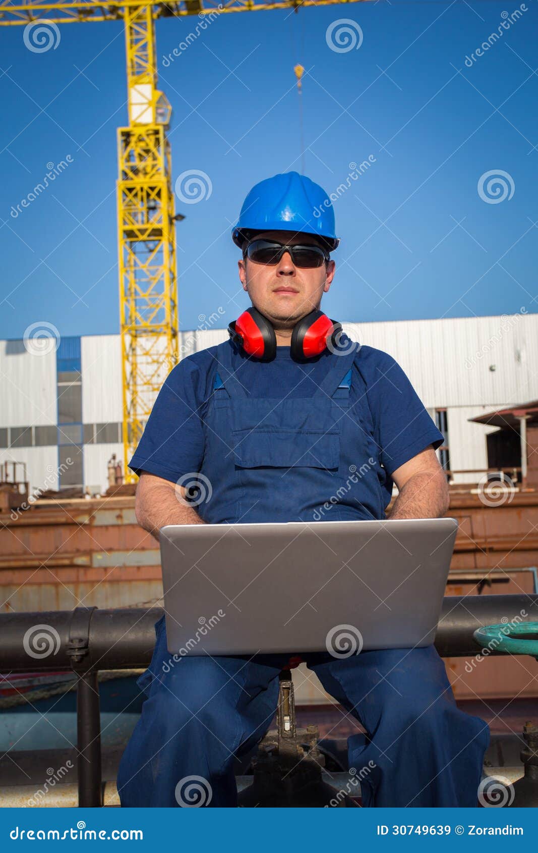 Shipyard workers stock image. Image of builder, isolators - 30749639