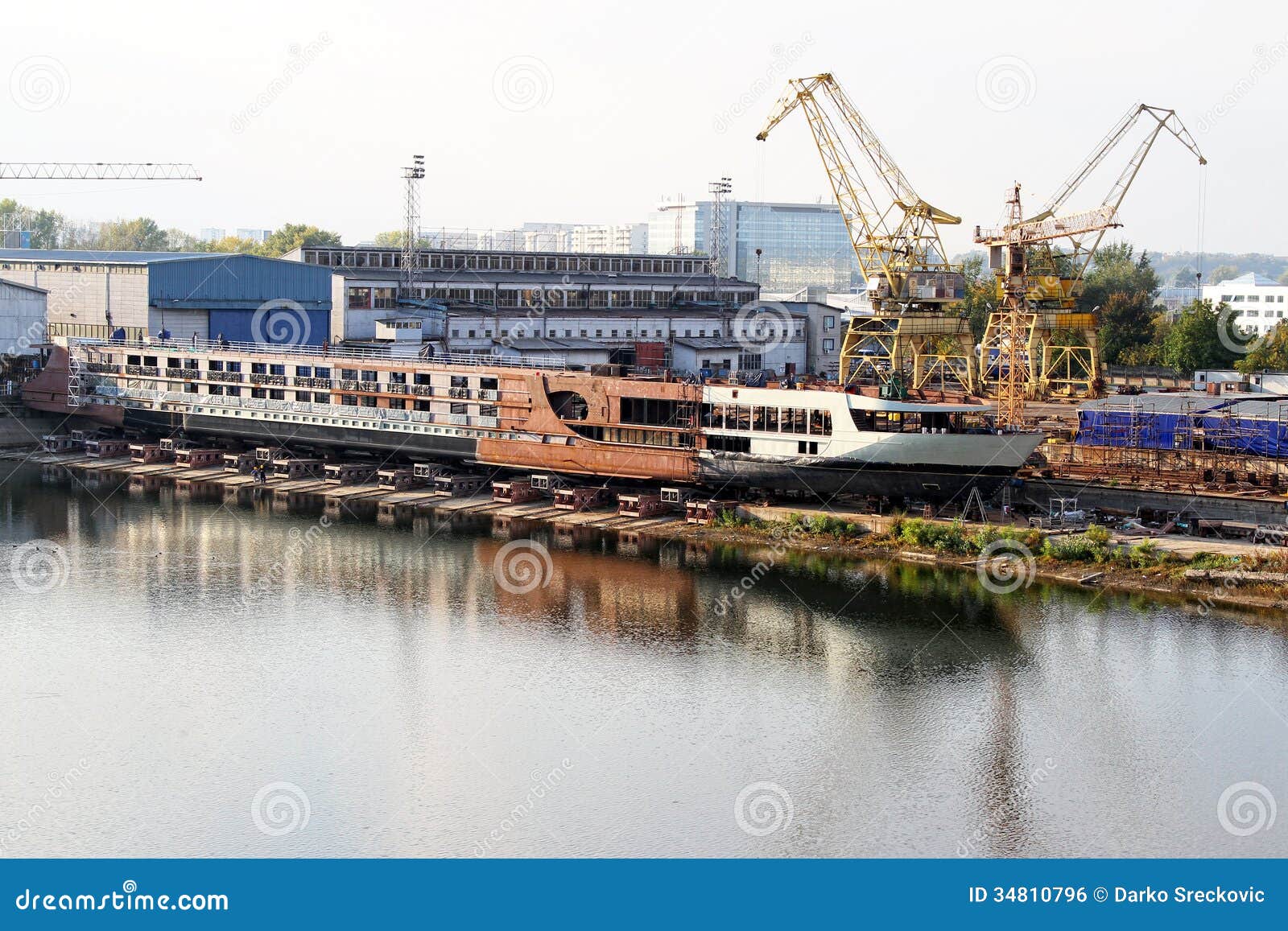 Shipyard stock photo. Image of heavy, shipyard, harbor - 34810796