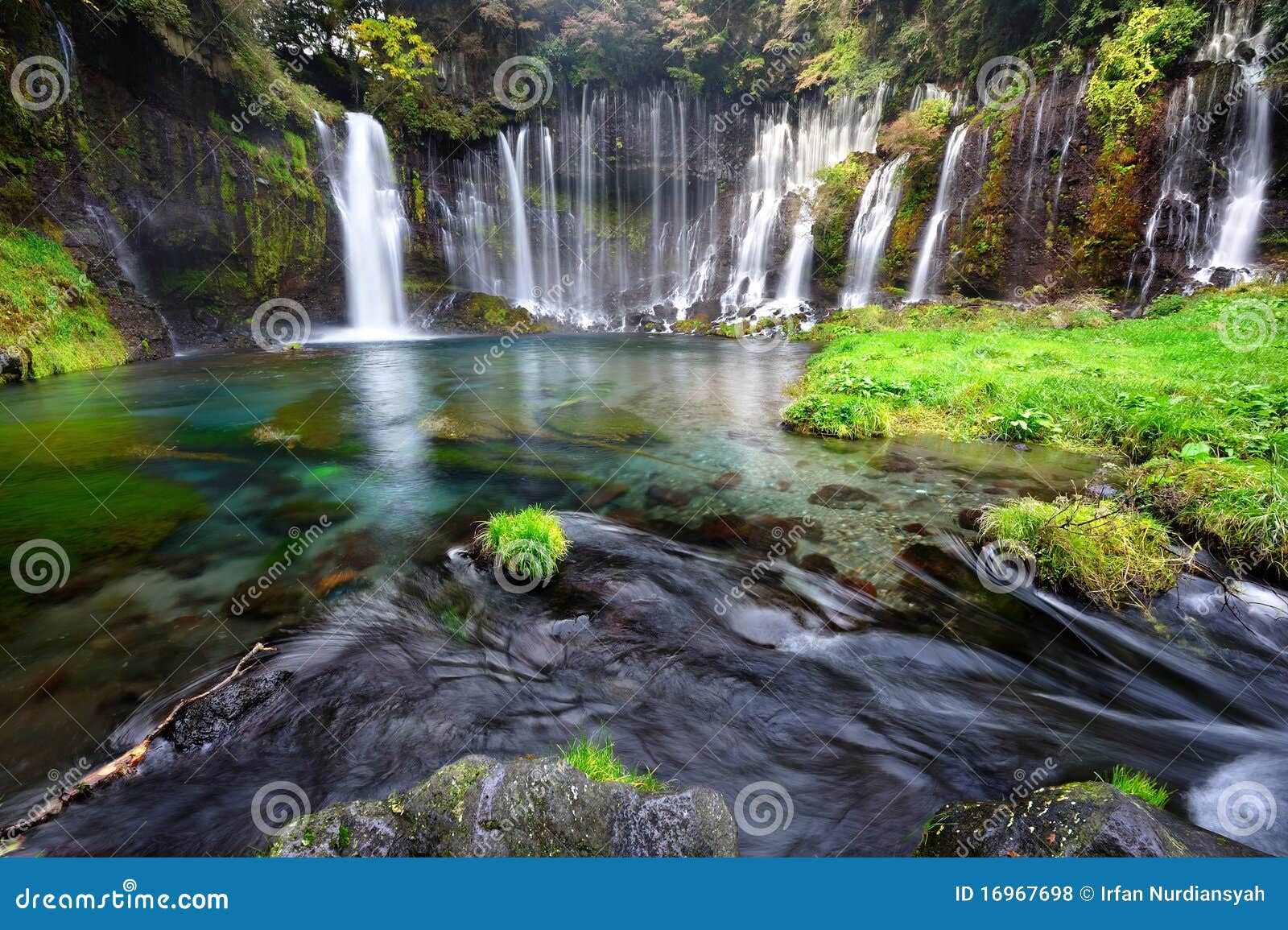 Shiraito Falls Japan stock photo. Image of taki, wide - 16967698