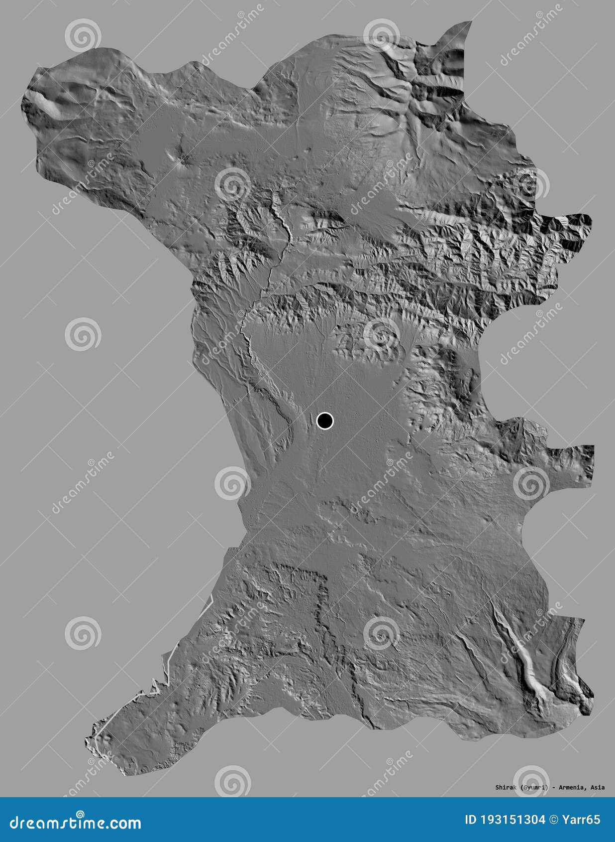 Shirak, Province of Armenia, on Solid. Bilevel Stock Illustration ...
