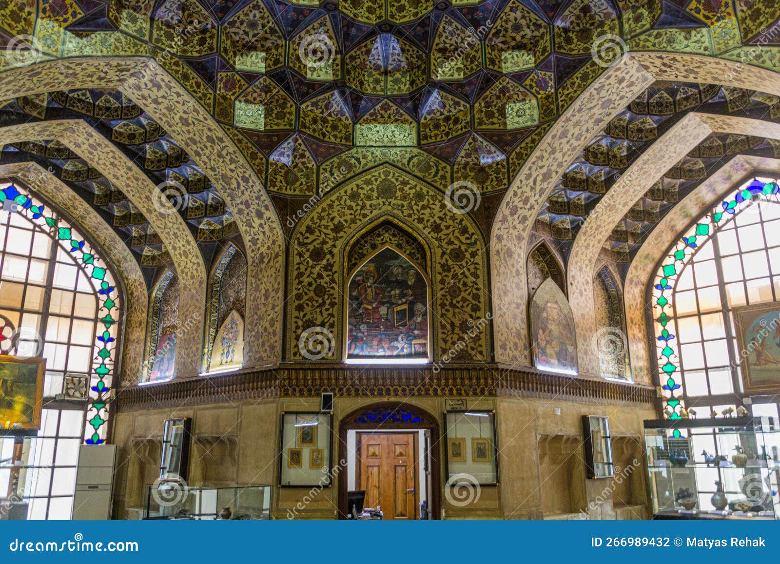 SHIRAZ, IRAN - JULY 8, 2019: Interior of the Pars Museum in Shiraz, Ir ...