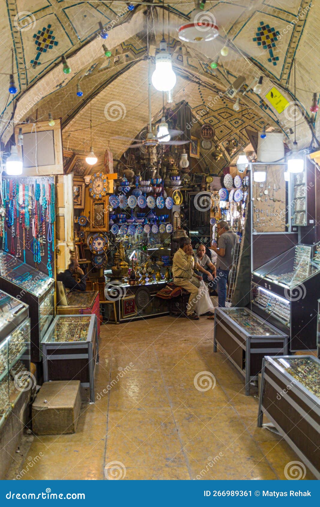 SHIRAZ, IRAN - JULY 8, 2019: View of the Vakil Bazaar in Shiraz, Ir ...
