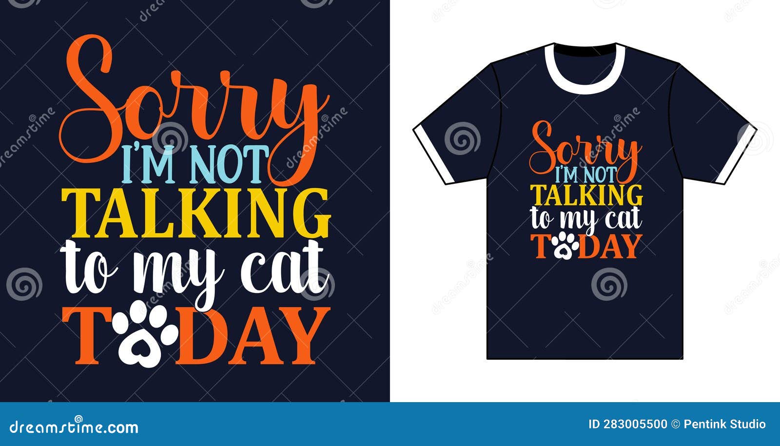 Shirt Design Lattering about Cat Stock Vector - Illustration of face, pretty: 283005500