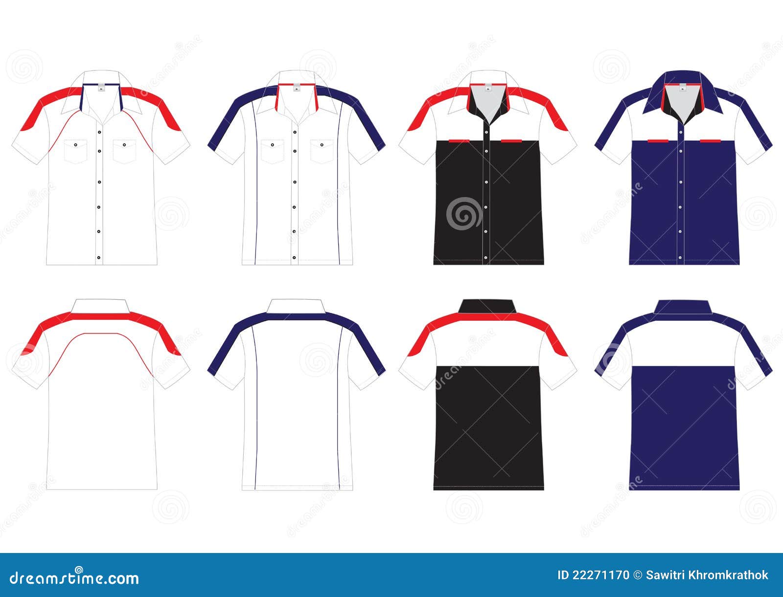 Shirt design template stock vector. Illustration of blank - 22271170