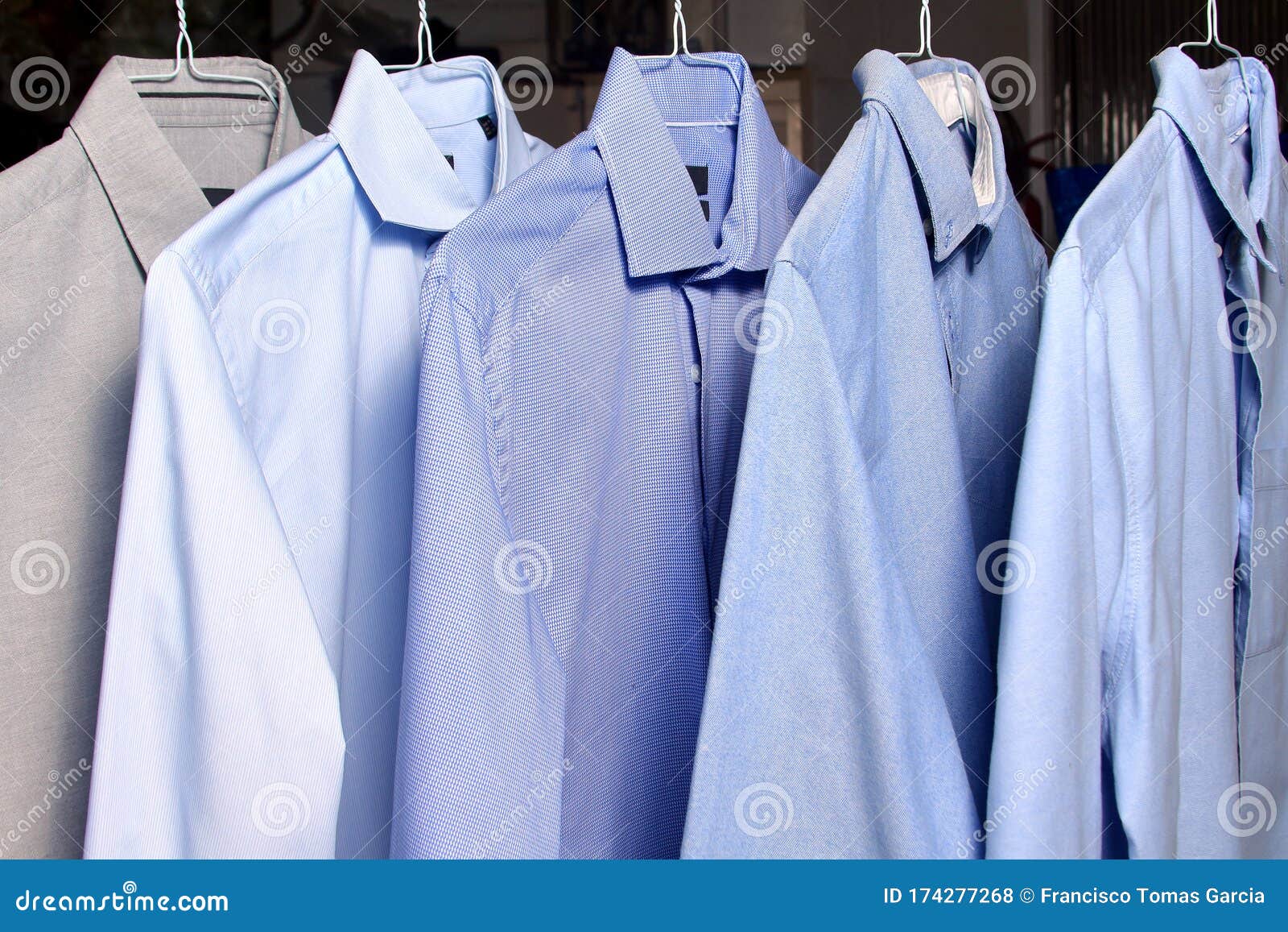 Ironed Shirt at the Dry Cleaners Stock Photo - Image of cleaners, color ...