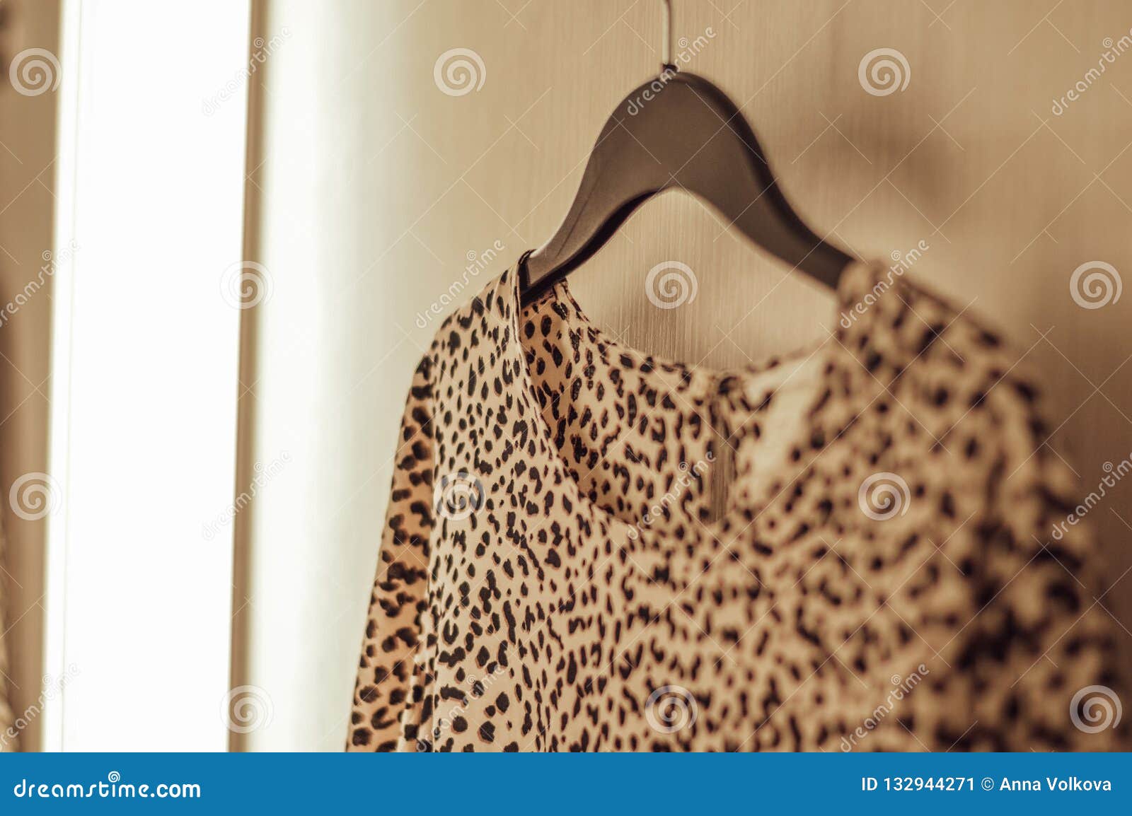 Shirt Hanging on the Hanger in the Fitting Room Stock Image - Image of ...