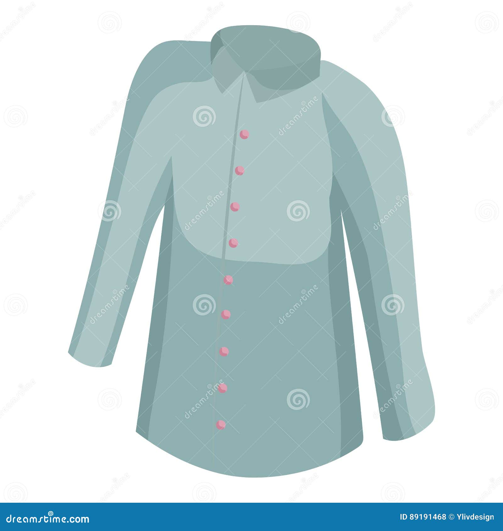 Shirt icon, cartoon style stock vector. Illustration of vector - 89191468