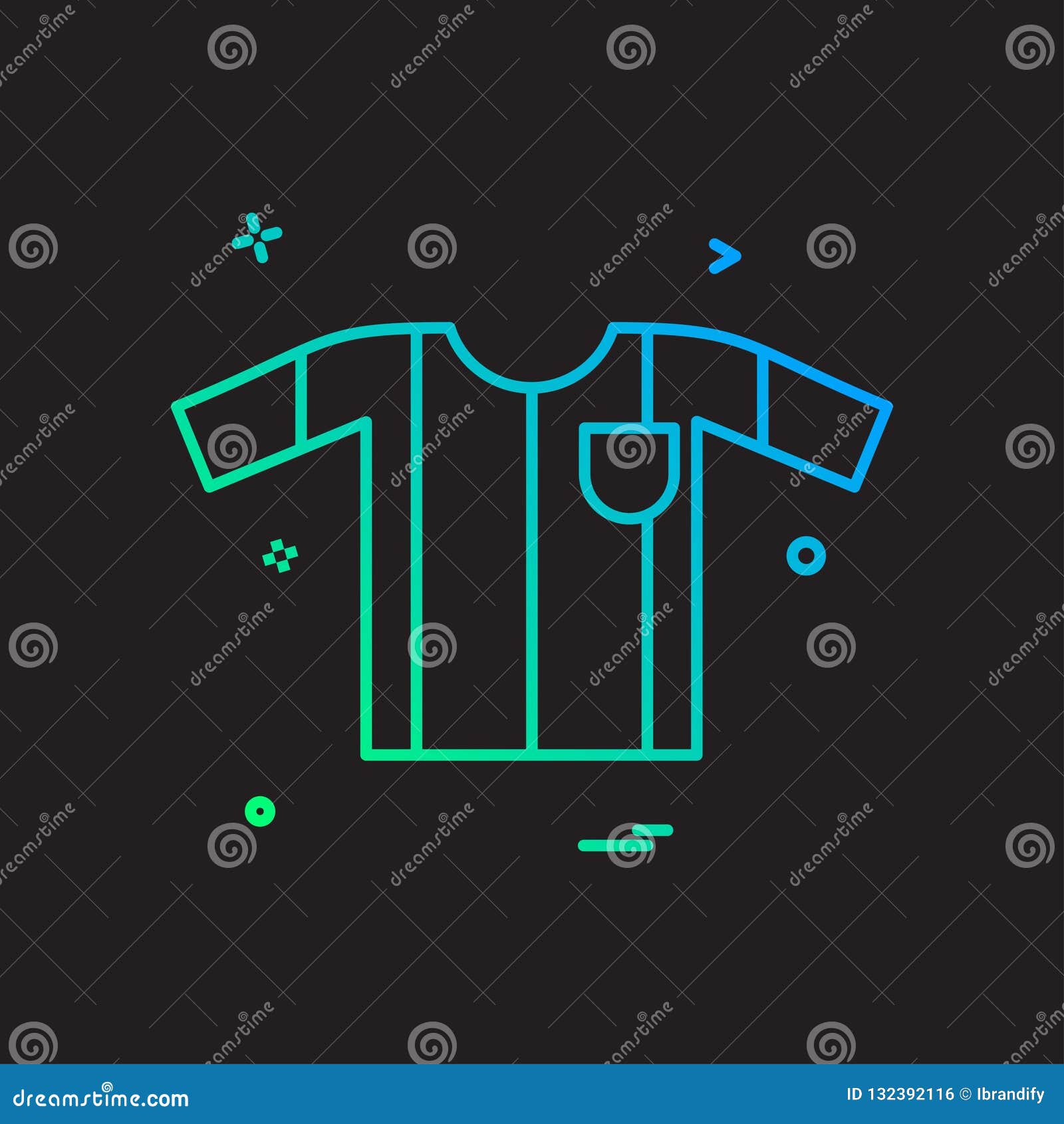 Shirt icon design vector stock vector. Illustration of vector - 132392116