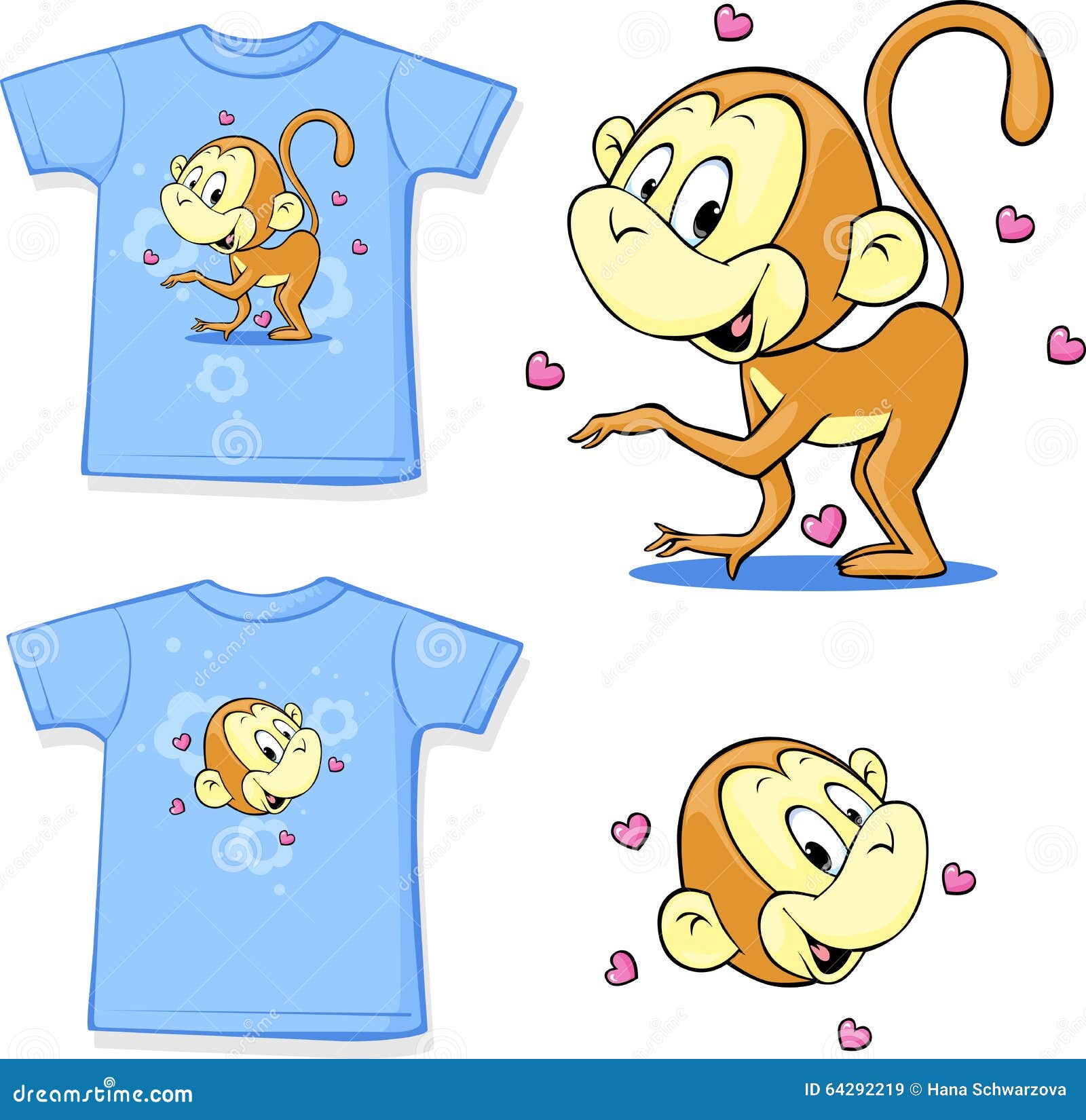 Two Monkeys With Long Tails Hang From Vines In The Jungle. Guess Which ...