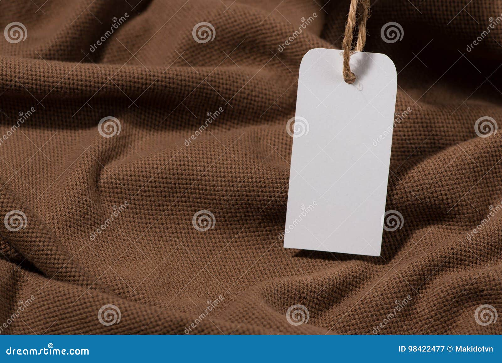 Shirt Price Tag. Rectangular Tag is Attached To a Sweater Stock Image ...