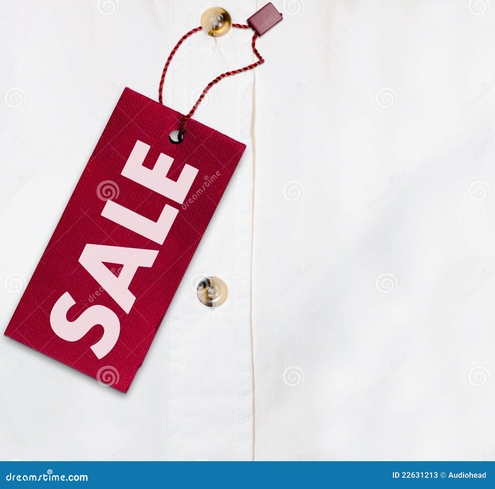 Shirt with Sale Tag stock image. Image of paper, outlet - 22631213