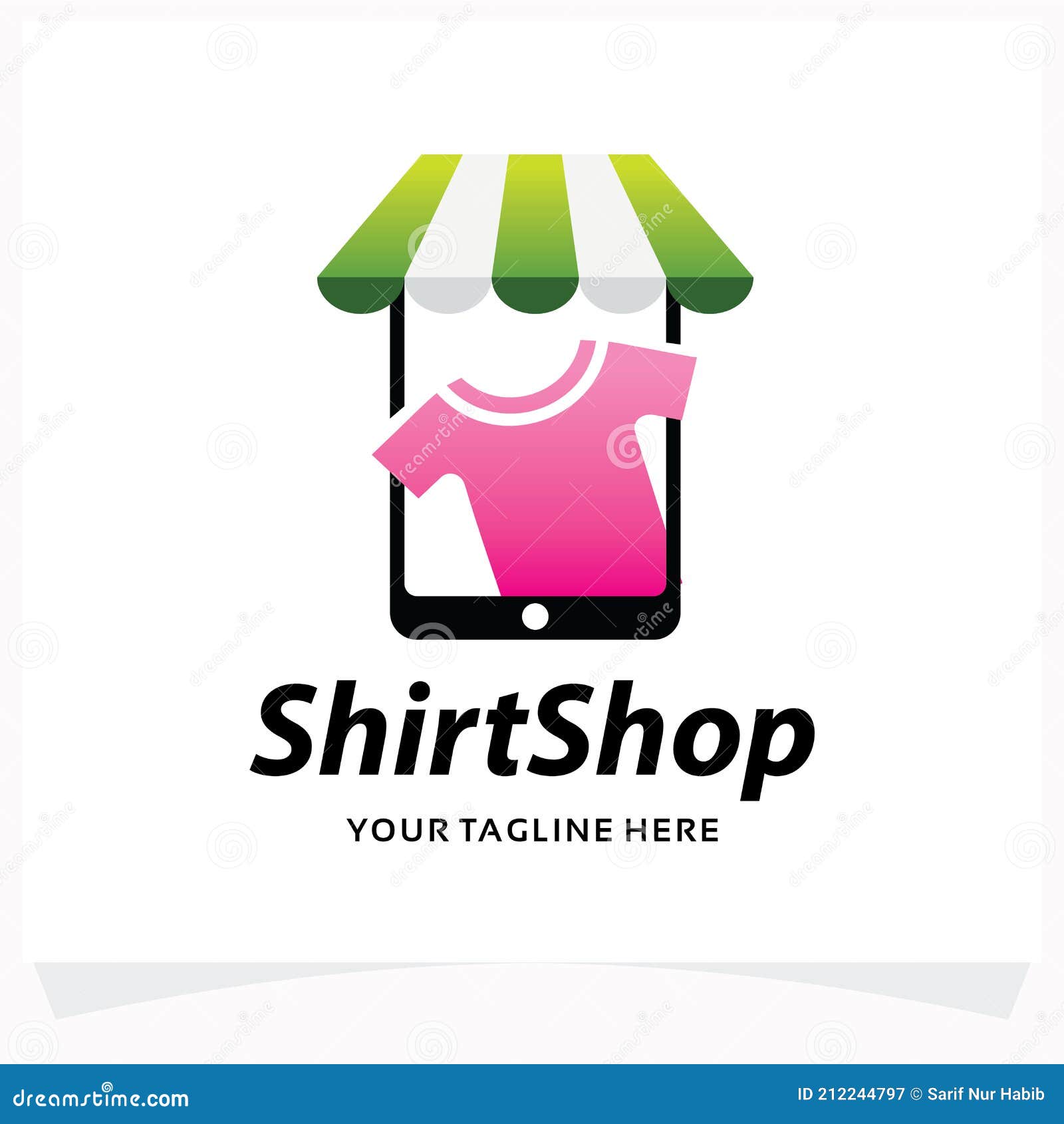 Shirt Shop Logo Template Design Template Stock Vector - Illustration of ...