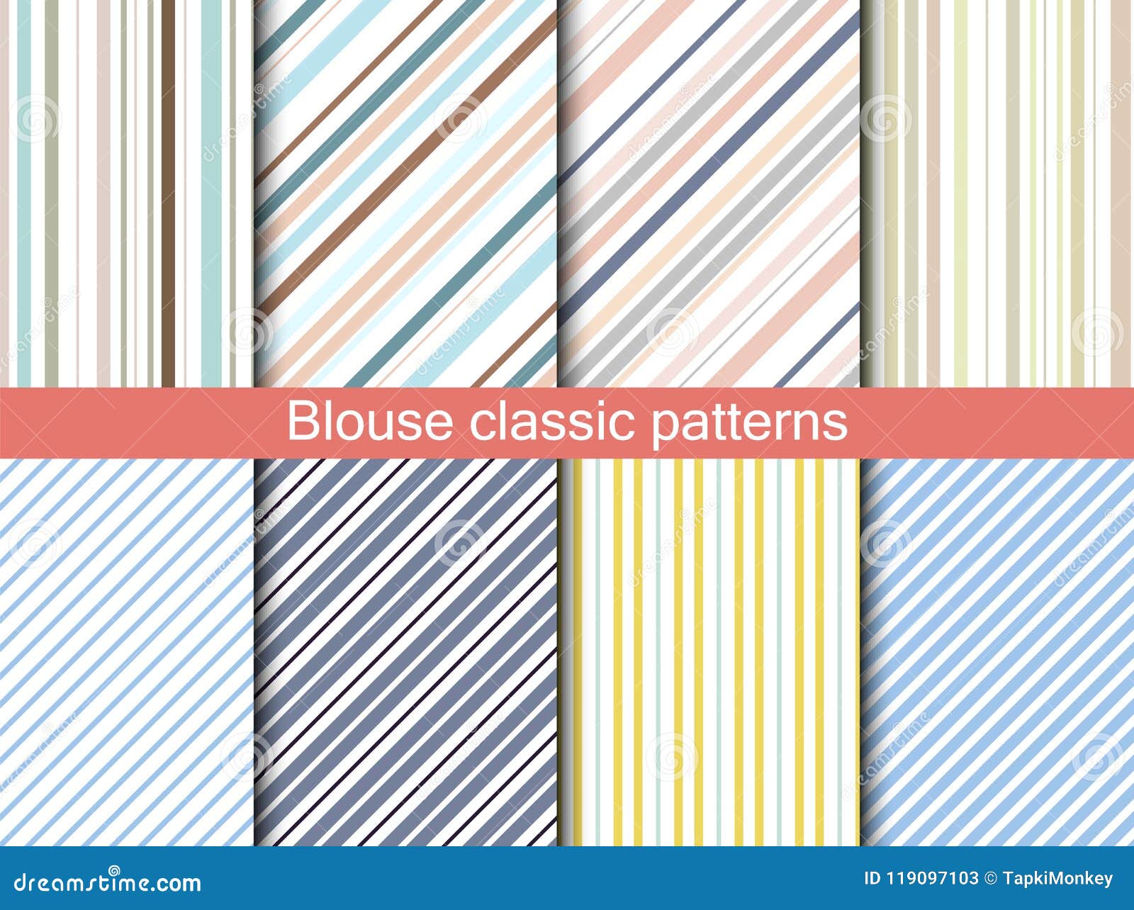 Shirt Stripes Seamless Vector Pattern. Stock Vector - Illustration of ...