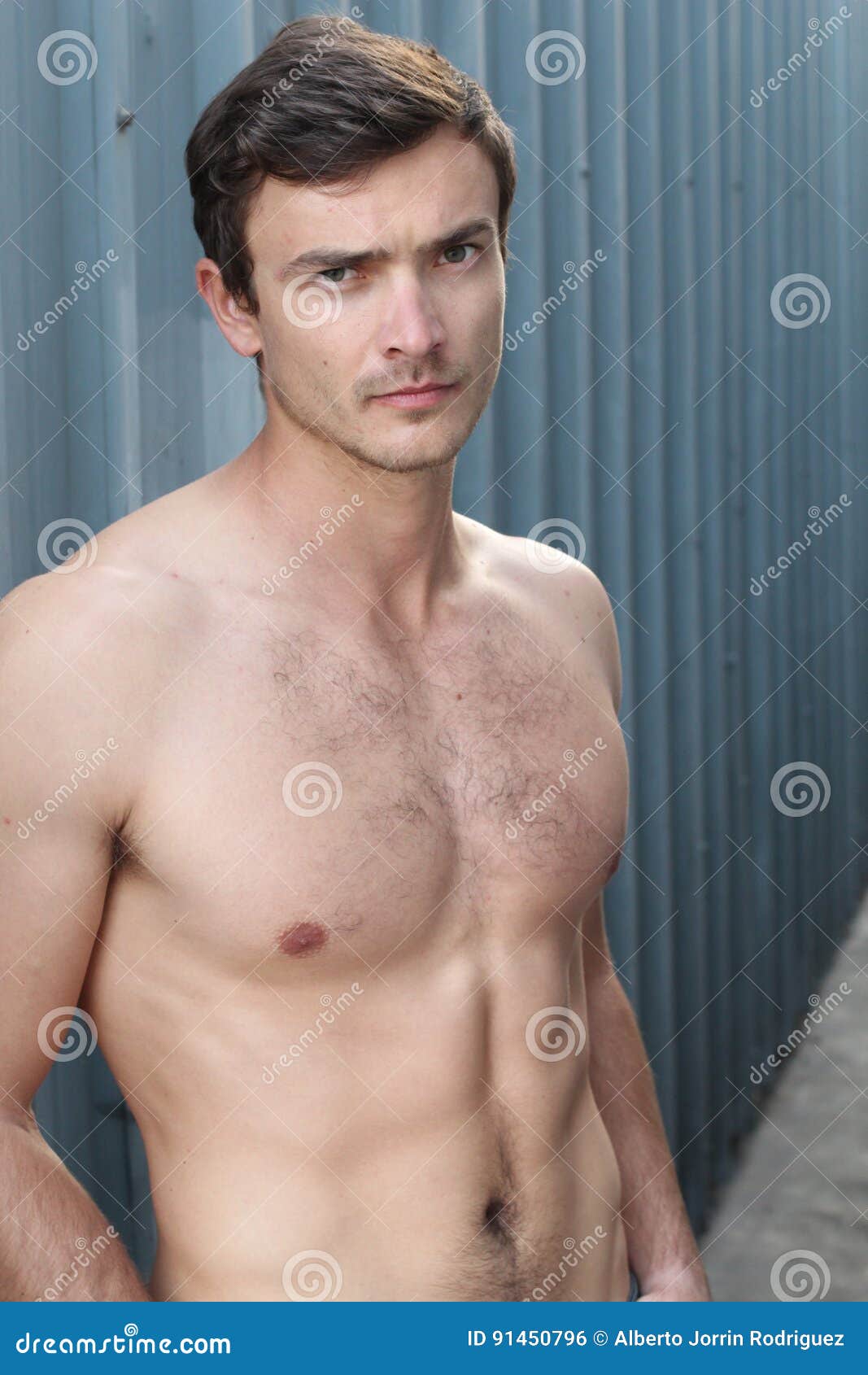 Shirtless Gorgeous Man with Angry Expression Stock Photo - Image of ...