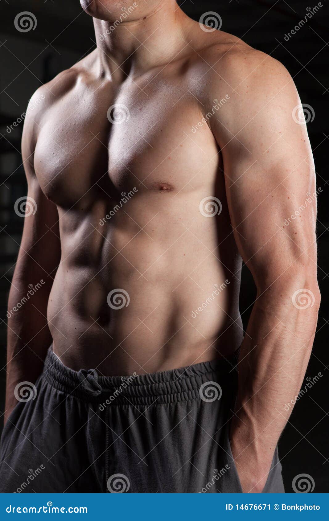 Shirtless guy standing stock image. Image of body, beautiful - 14676671
