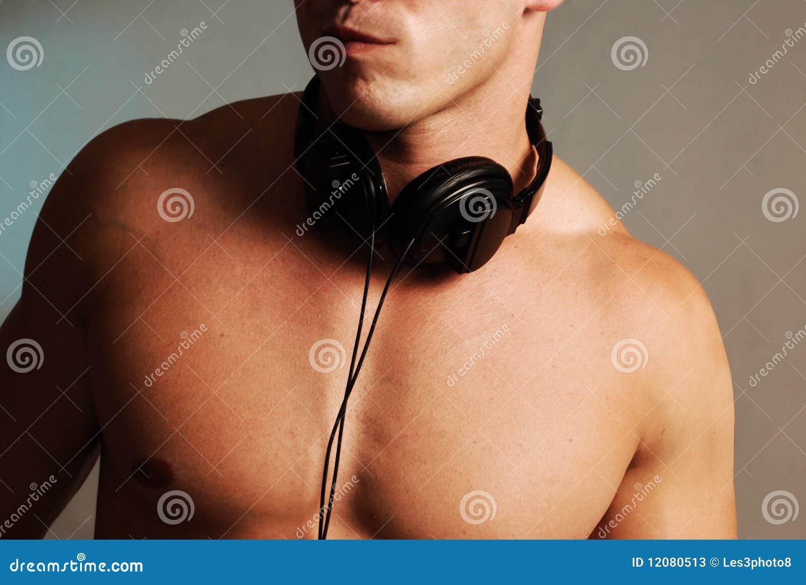 Shirtless Male Deejay Stock Images by Megapixl