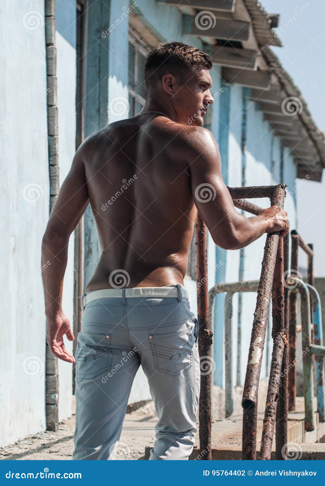 Shirtless male model stock photo. Image of caucasian - 95764402