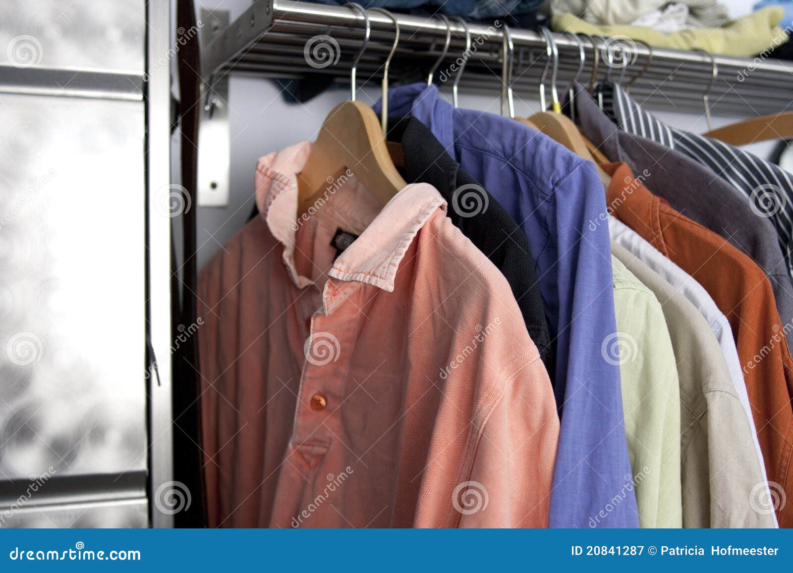 Shirts in different colors stock image. Image of boutique - 20841287