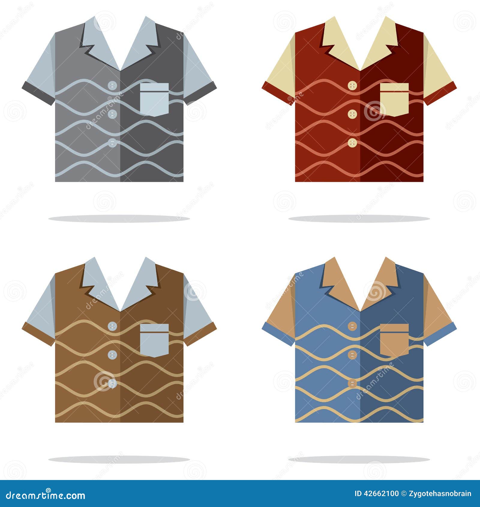 Shirts for Men stock vector. Illustration of graphic - 42662100