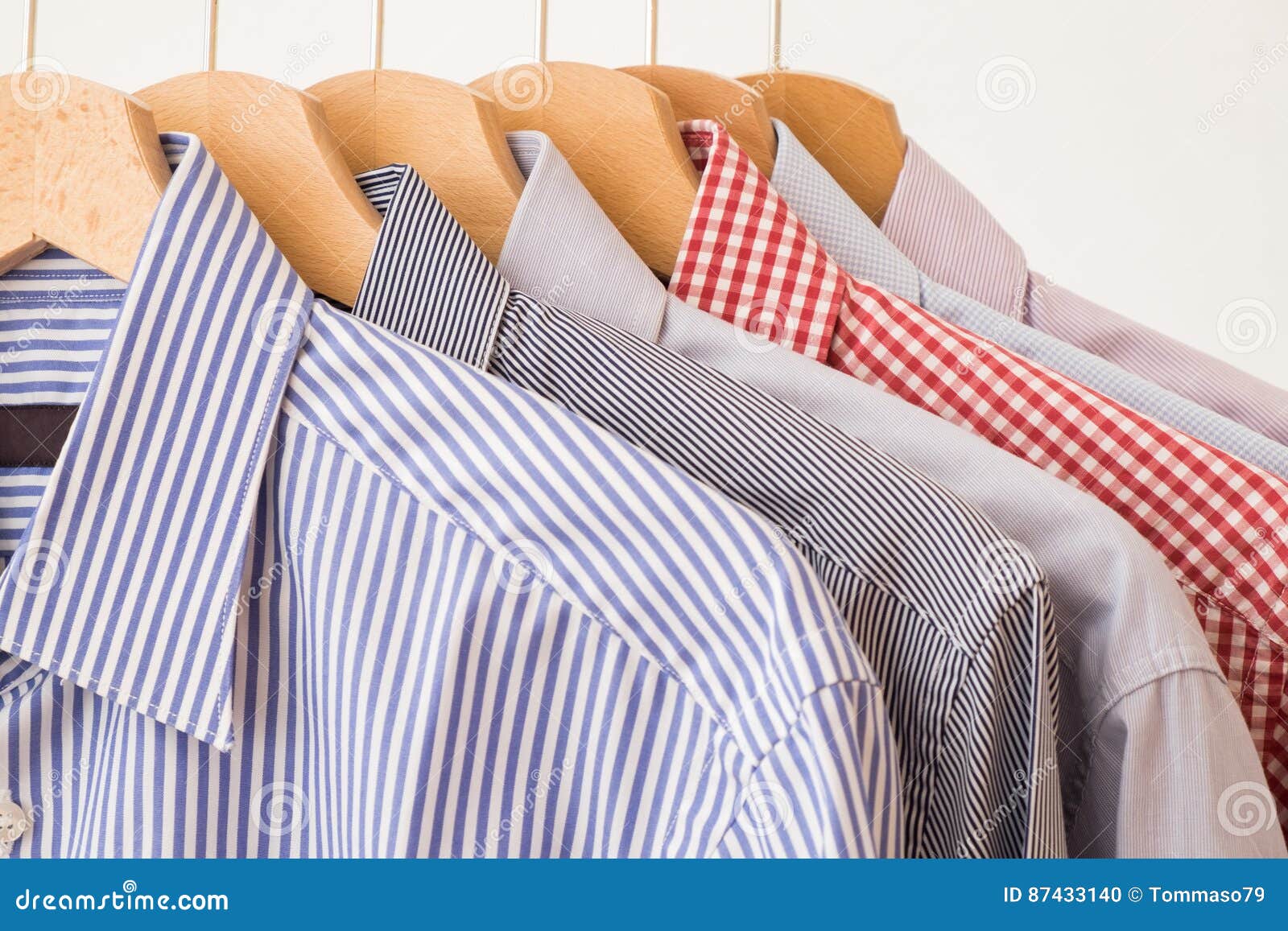 Shirts in Several Colors and Textures Stock Photo - Image of fabric ...