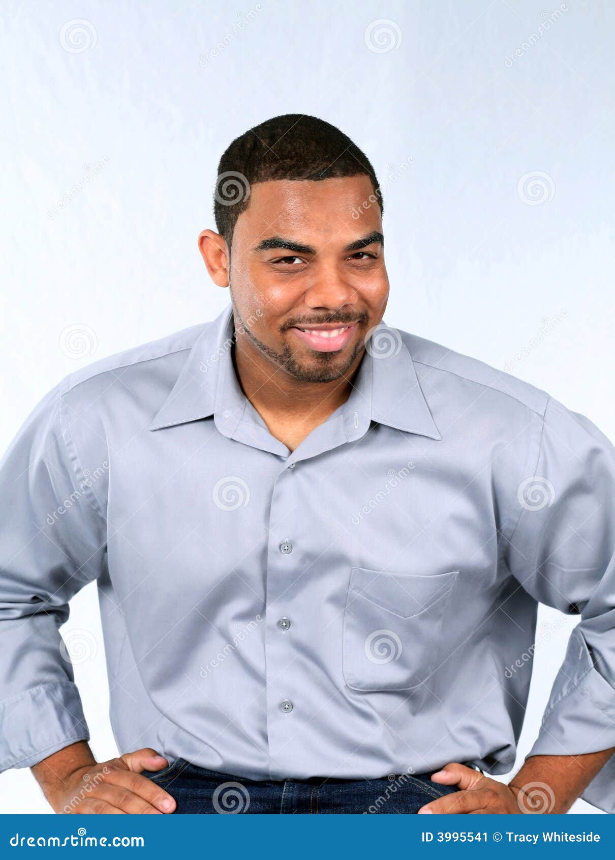 Shirtsleeves stockbild. Bild von haar, porträt, schwarzes - 3995541