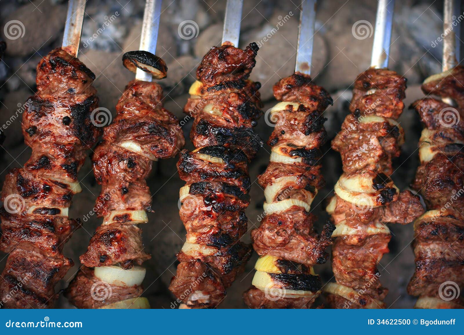 Shish kebab stock photo. Image of shish, spit, beef, summer - 34622500
