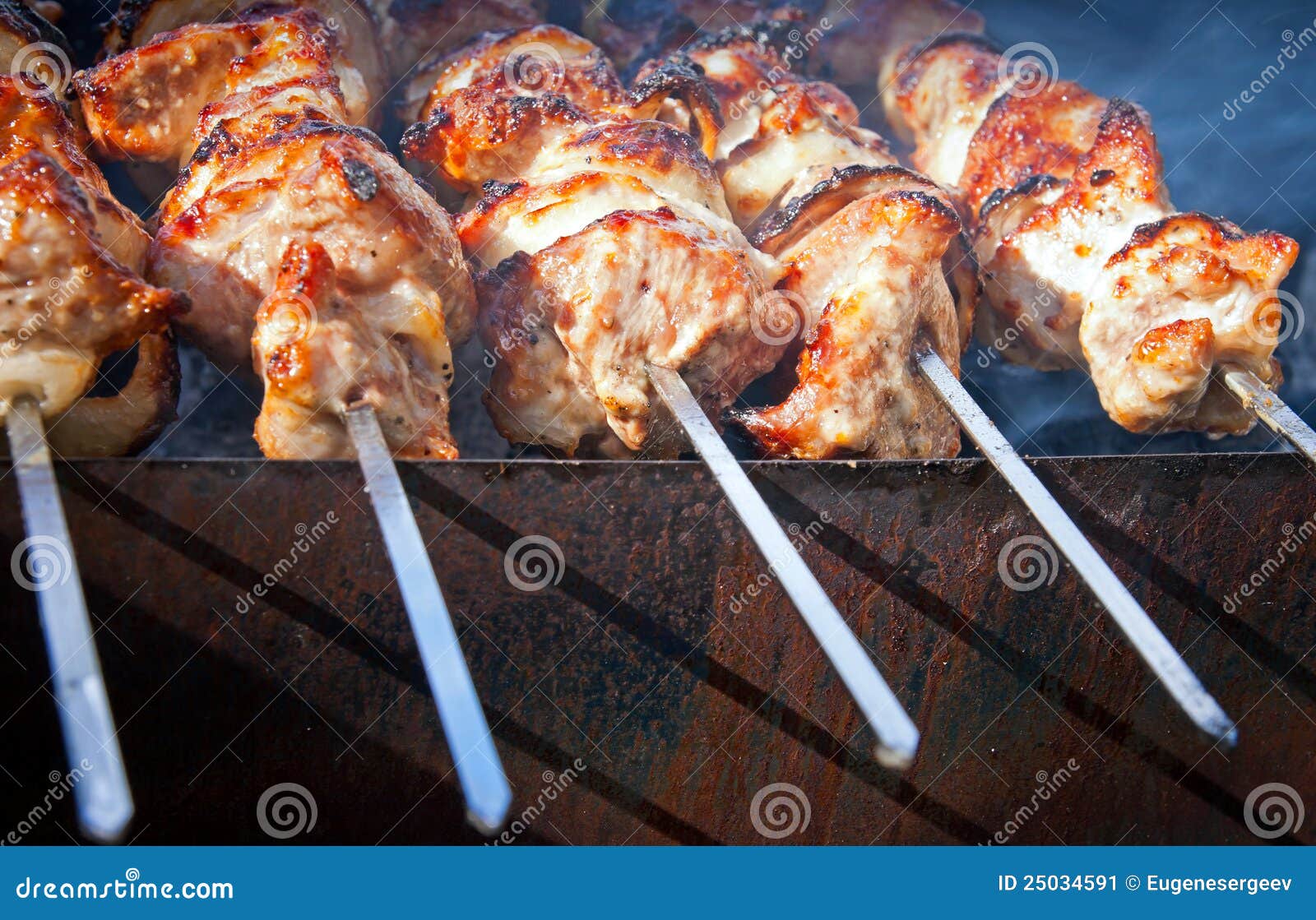 Shish Kebab: Slices of Meat Stock Image - Image of juicy, appetizing ...
