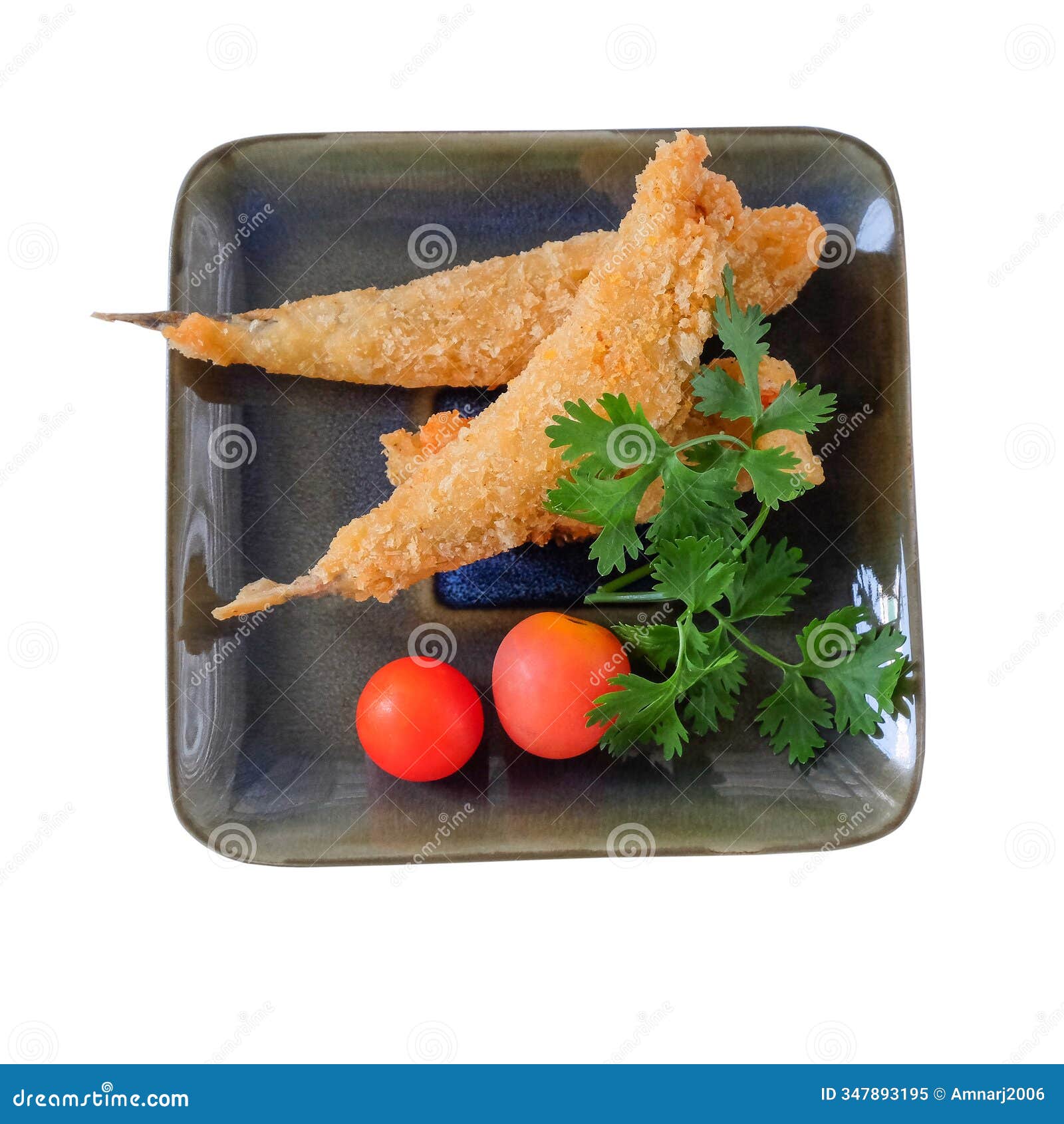 Shishamo Fried, Deep Fried Fish Capelin in Dish Stock Image - Image of ...