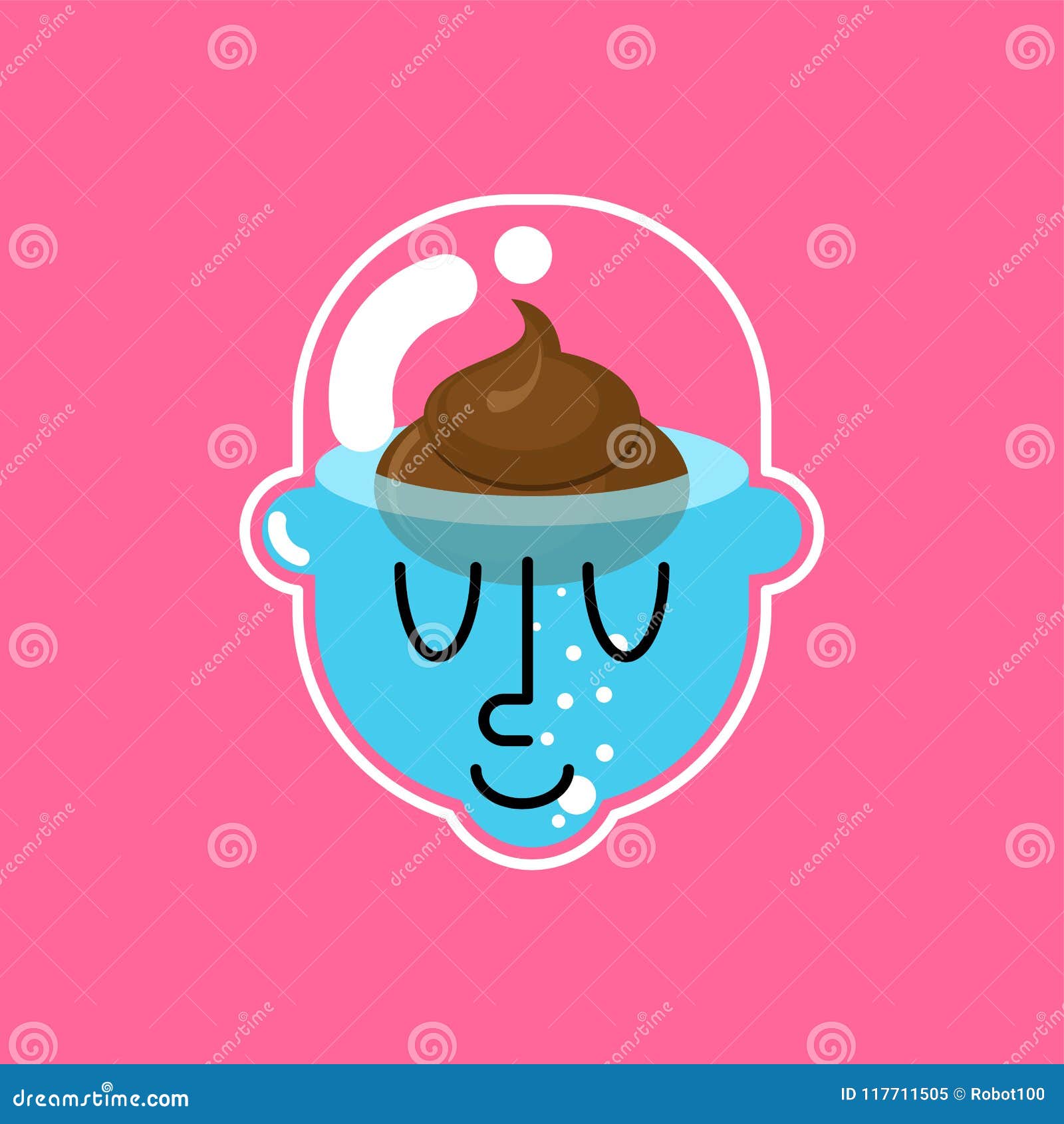 Shit In Glass Bell. Poop In Laboratory Flask. Turd Research. Glass Bank ...