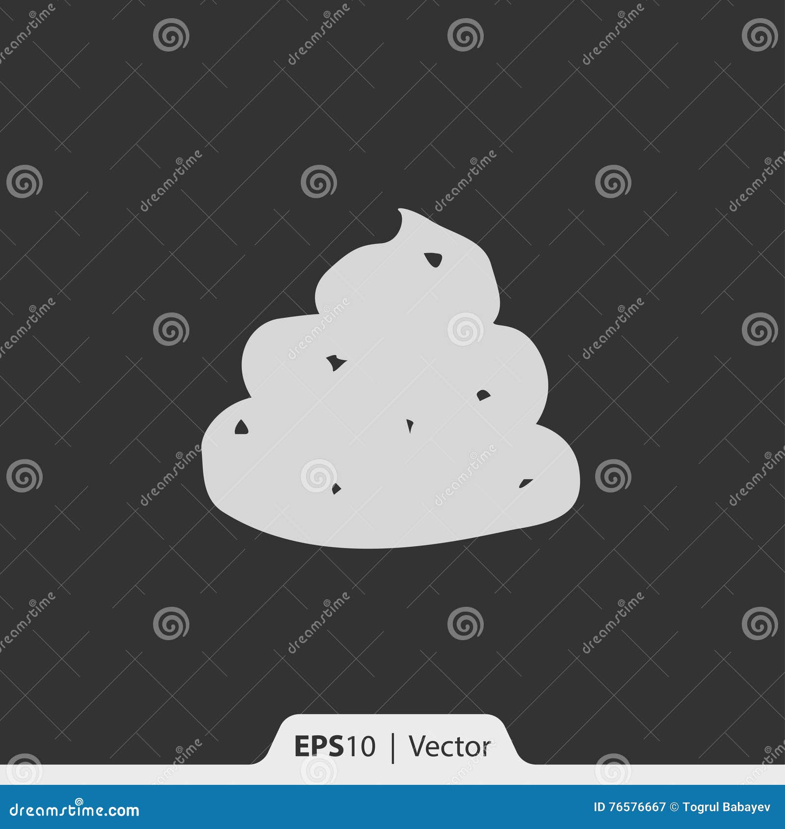 Shit Icon for Web and Mobile Stock Illustration - Illustration of feces ...