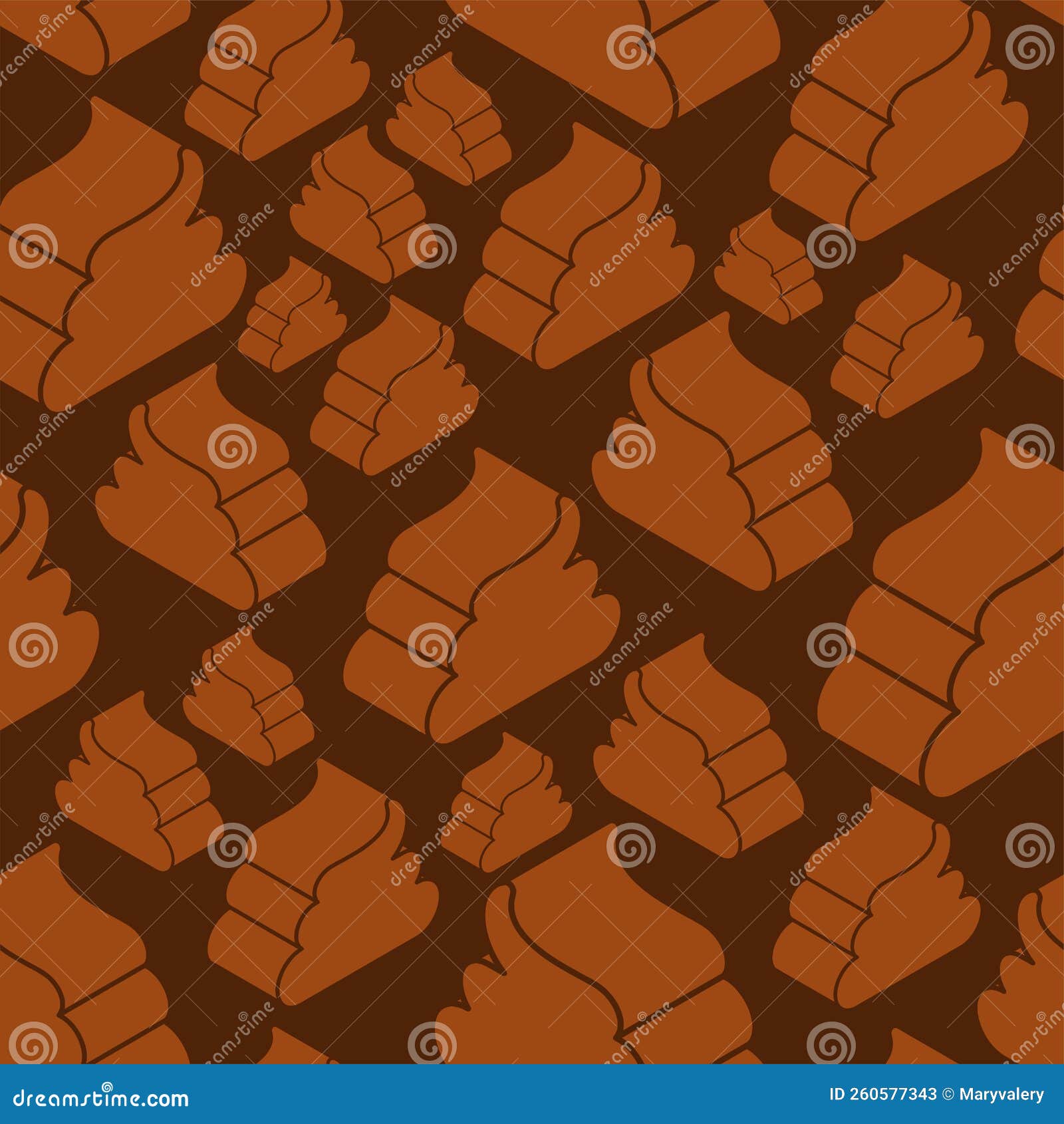 Shit Isometric Style Pattern Seamless . Poop Background Vector Stock ...
